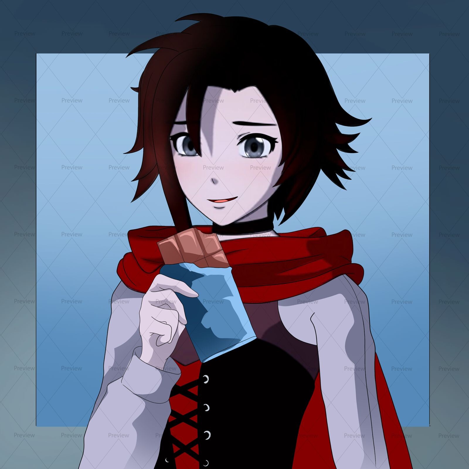 ArtStation - ruby fan art