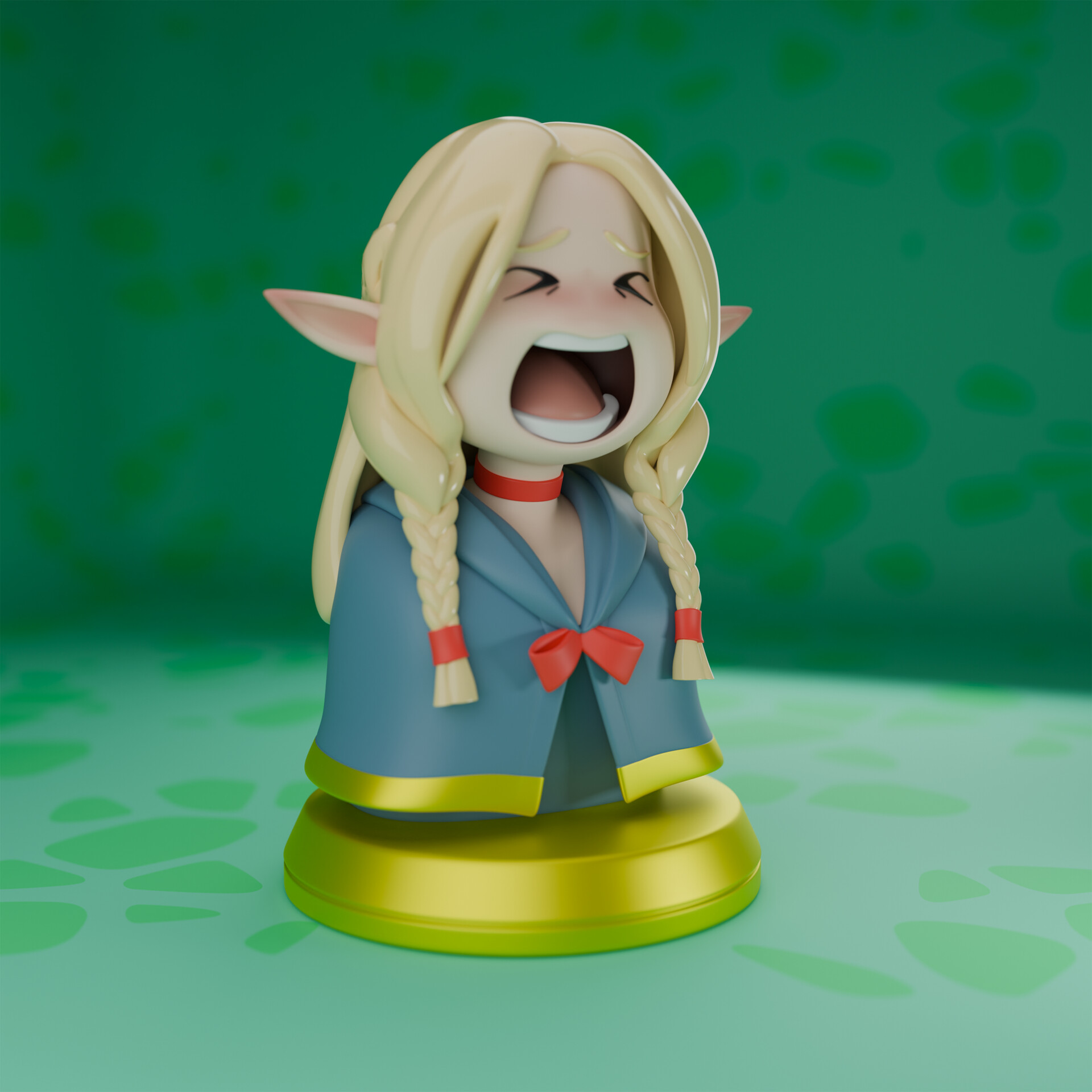 ArtStation - Marcille fan art - Blender study