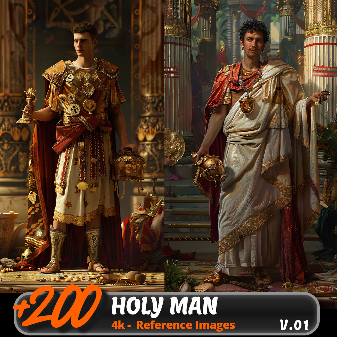 ArtStation - HOLY MAN VOL. 01/ 4K/ Reference Image