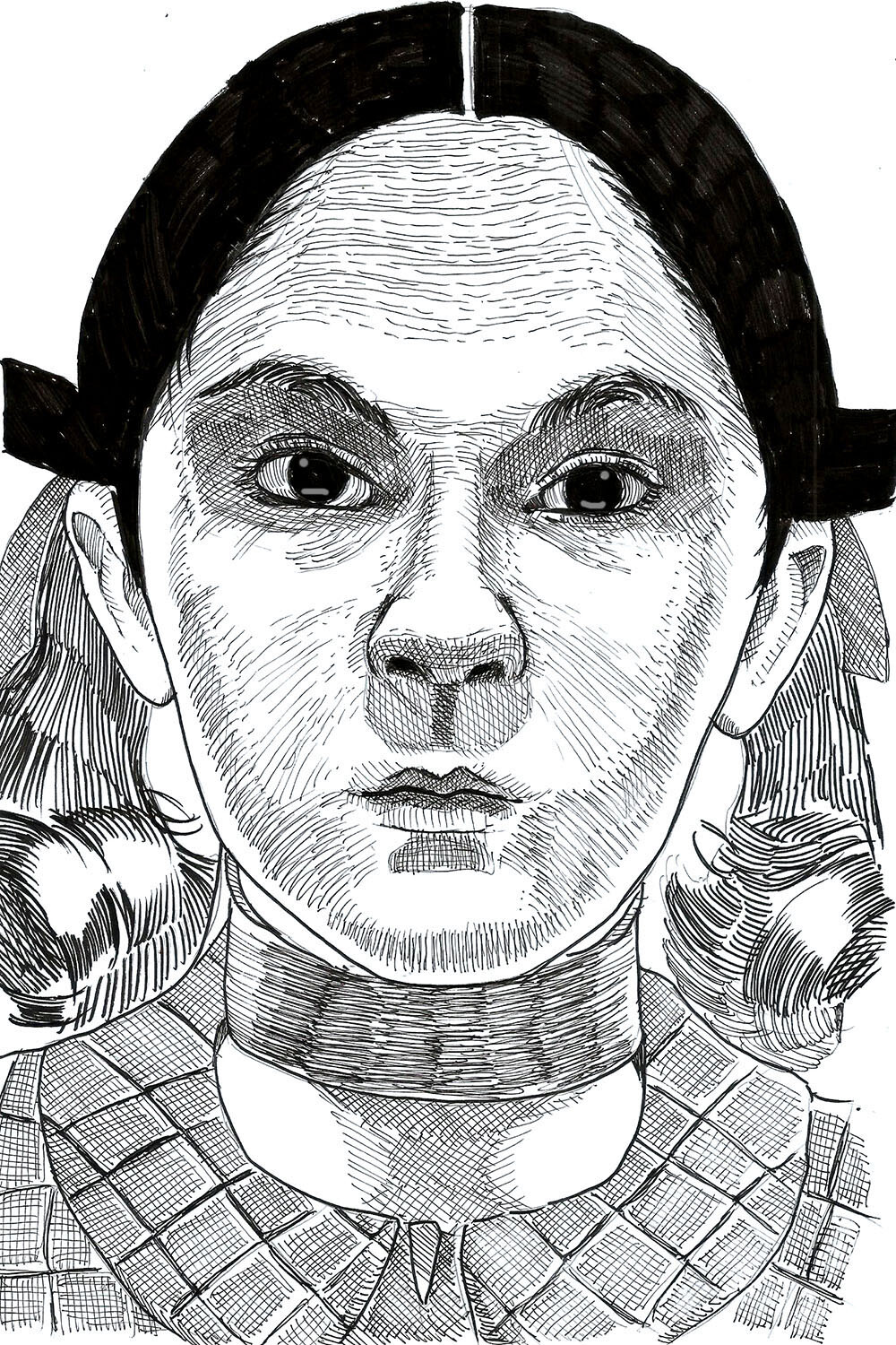 ArtStation - Fineliner Portrait Drawing