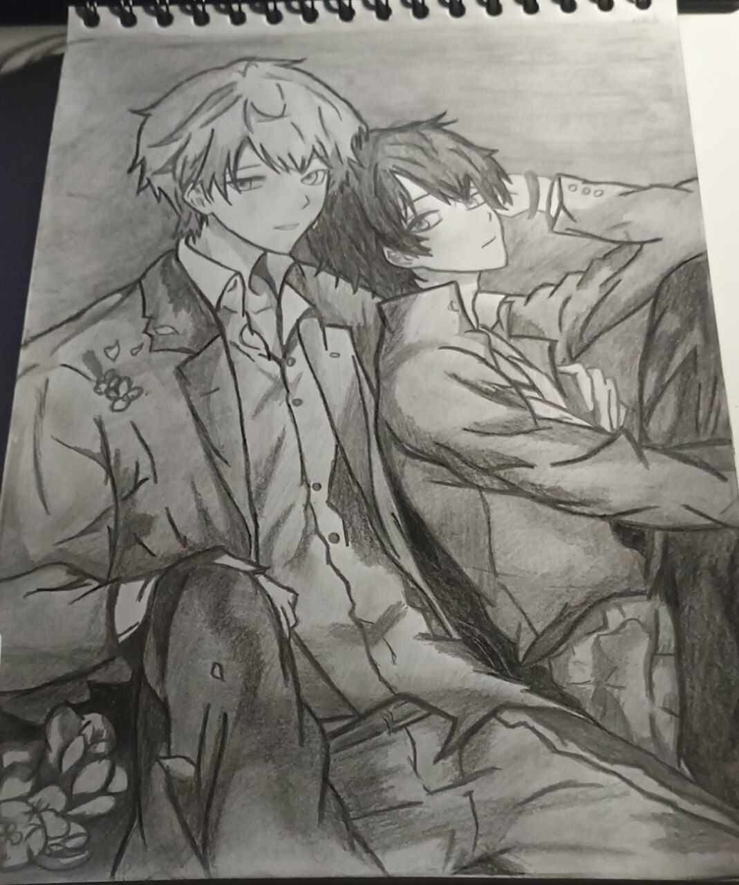 ArtStation - Yaoi Art 2 Jungs Bleistiftarbeit