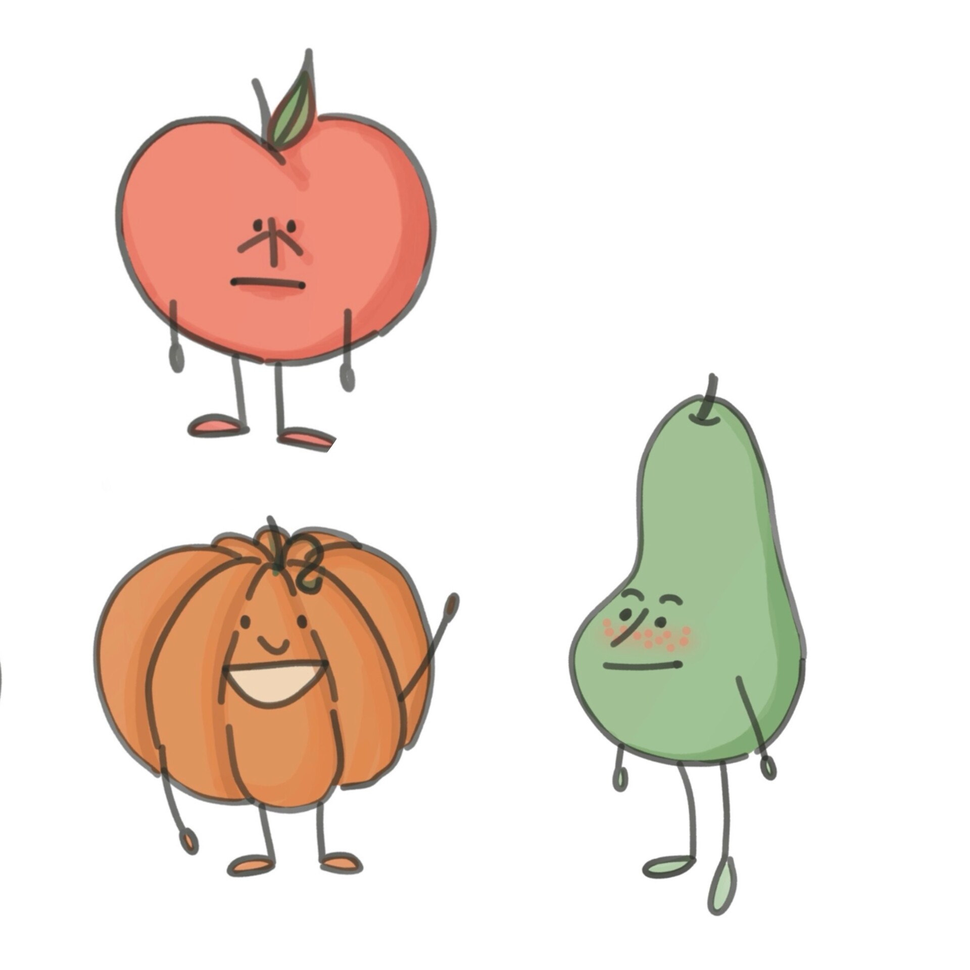 ArtStation - fruit characters