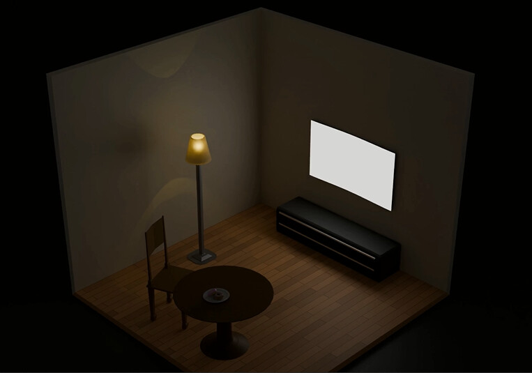 Ebrahim Mostafa - Cozy Corner: A Simple Room Animation