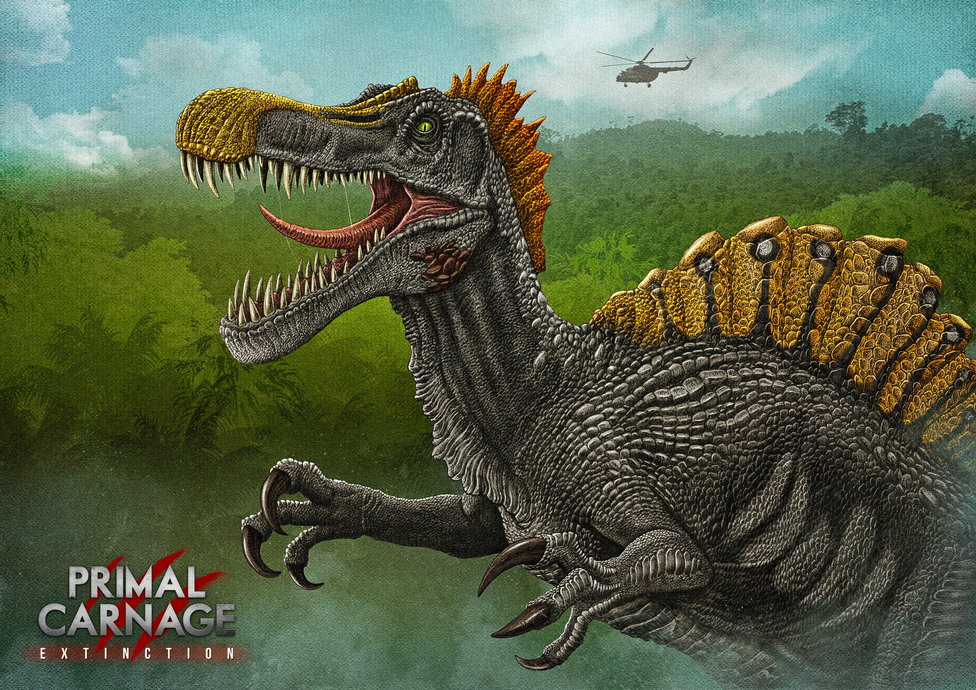 ArtStation - Spinosaurus - Primal Carnage: Extinction