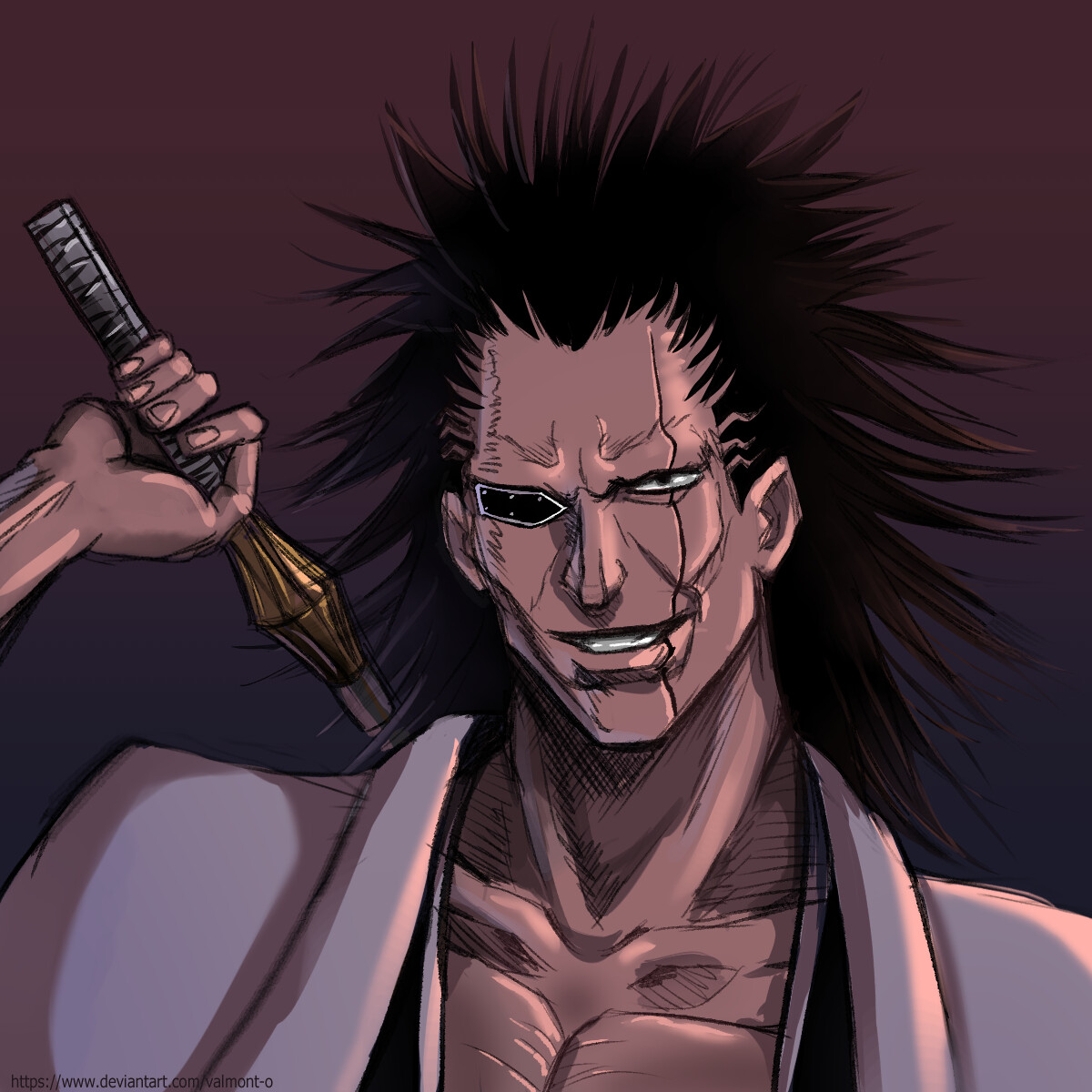 ArtStation - Bleach - Kenpachi Zaraki fanart