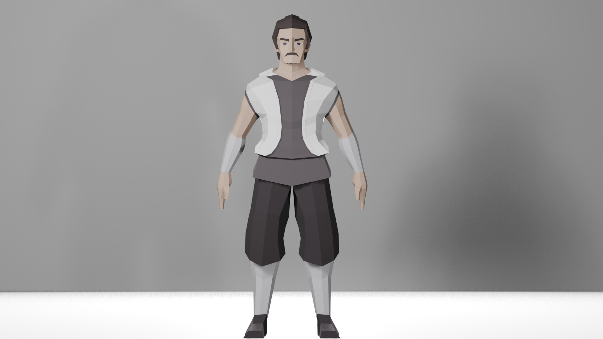 ArtStation - First Try at Modelling & Rigging a Character from Scratch