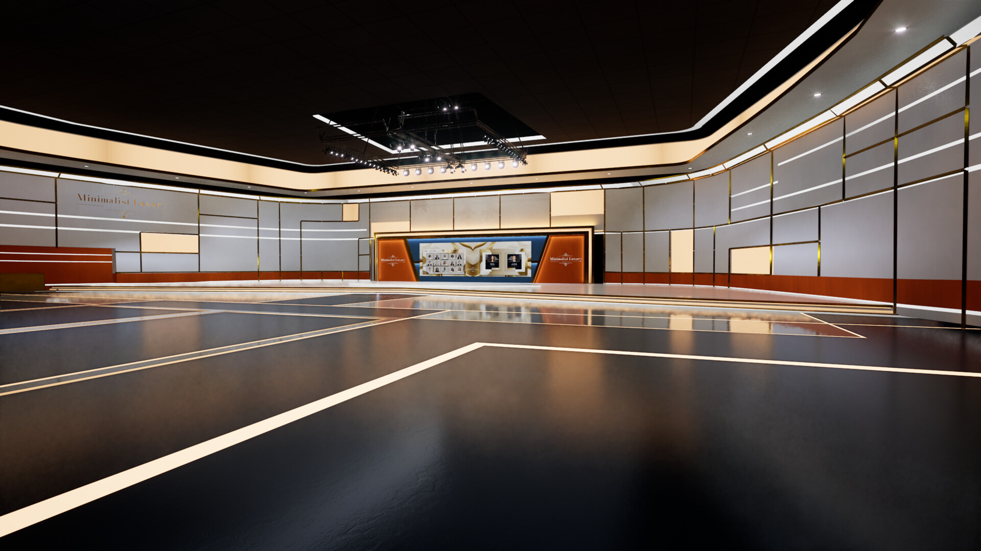 MOONCAKE Visuals - Minimalist Virtual Studio - Unreal Engine + Aximmetry