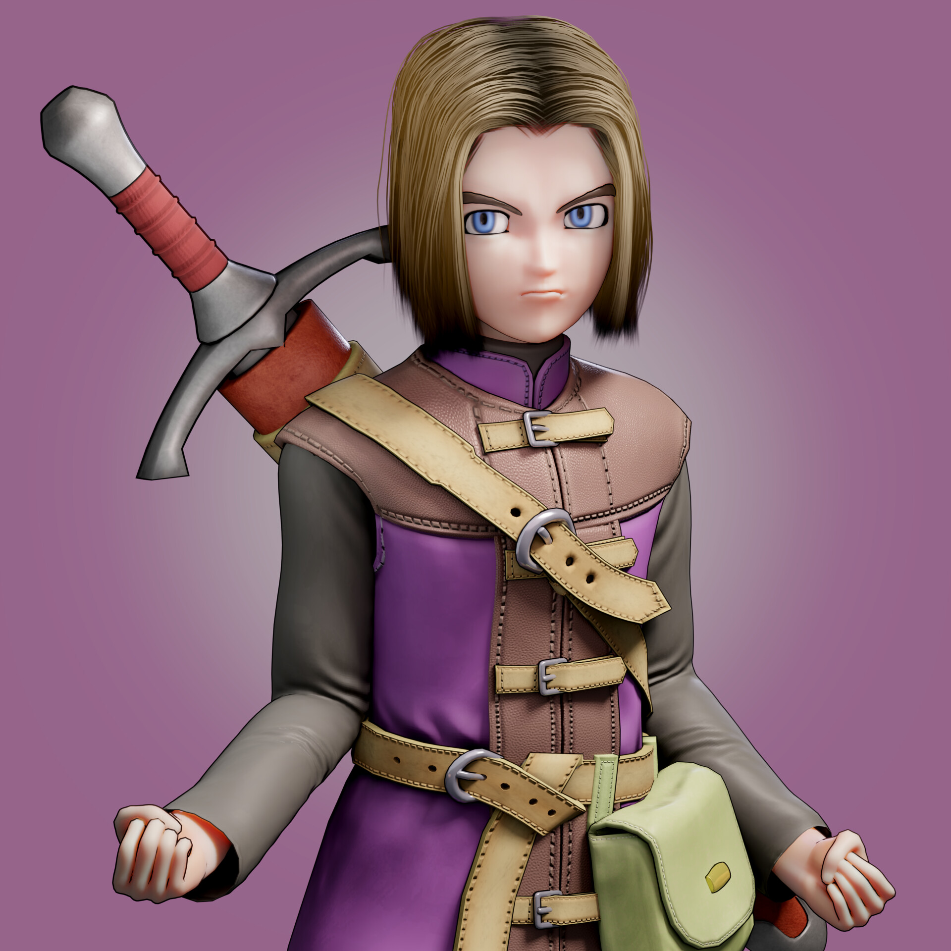 ArtStation - Dragon Quest 11 Hero