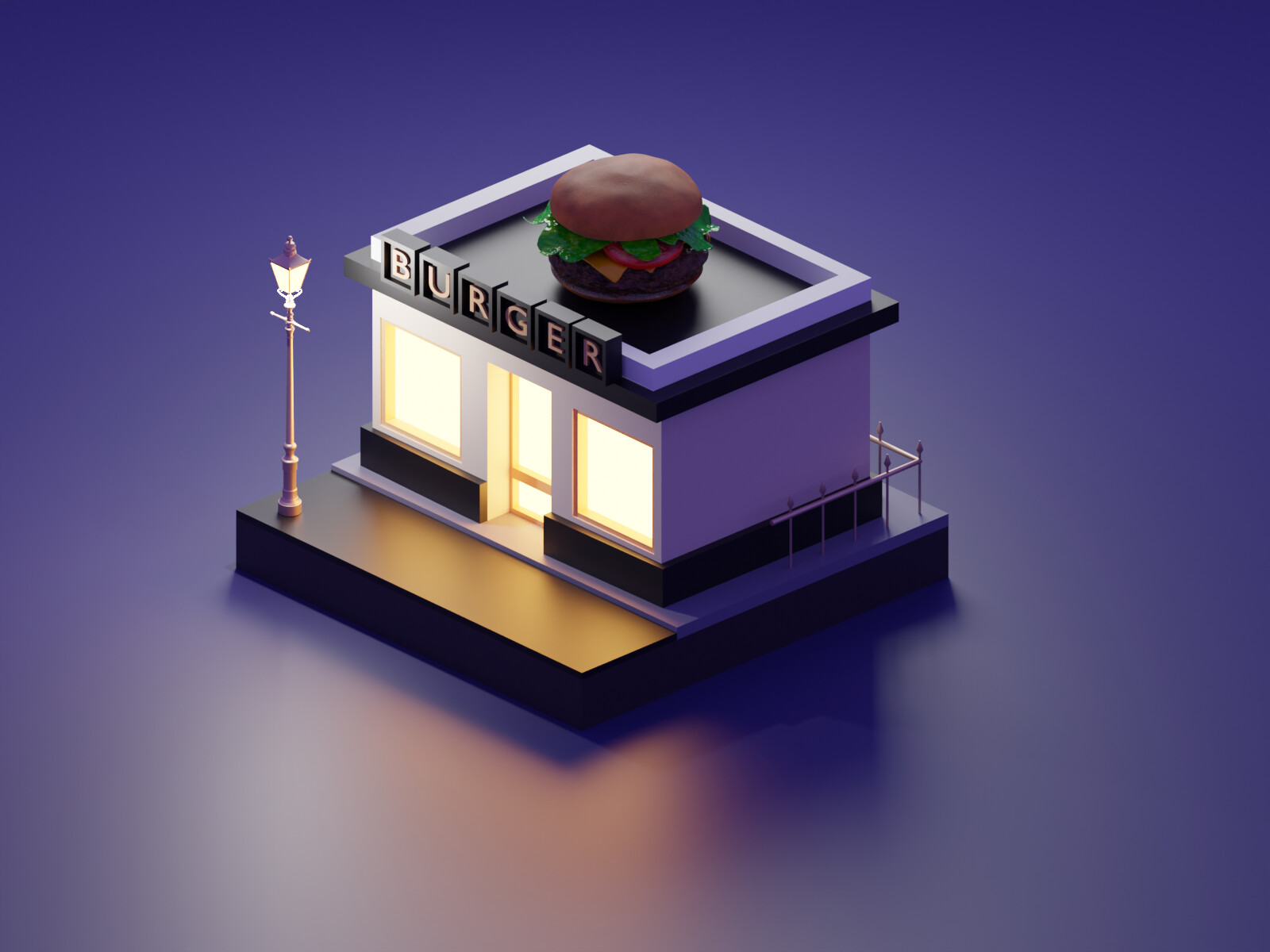 ArtStation - Burger Shop