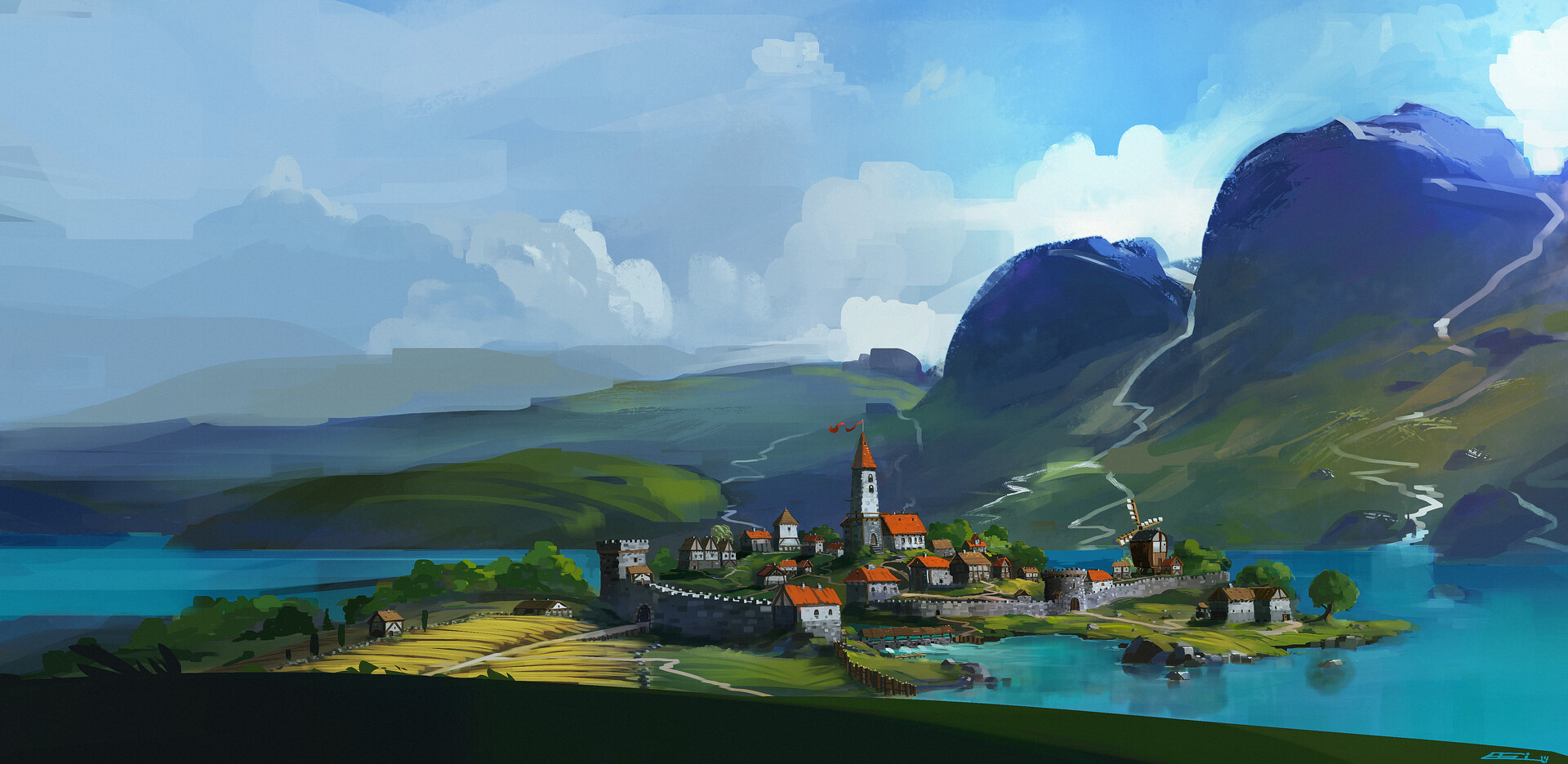 ArtStation - 2014_PW: Island Hamlet