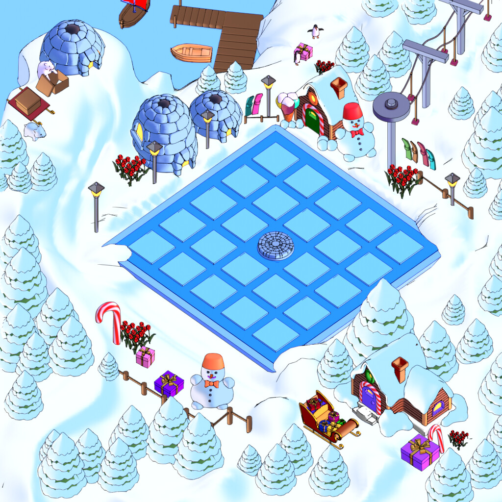 ArtStation - Snow World Puzzle Game Environment