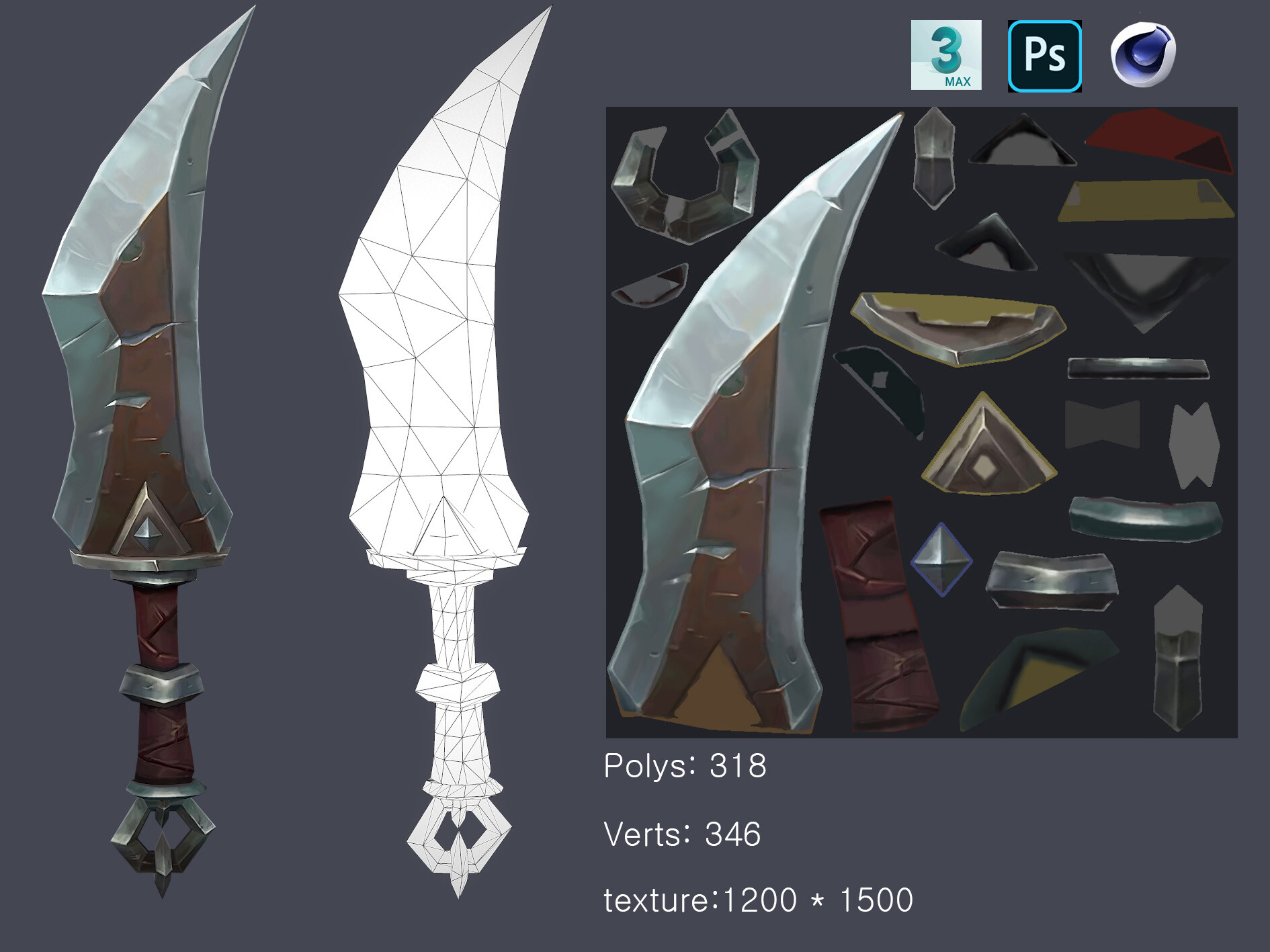 ArtStation - 3d dagger