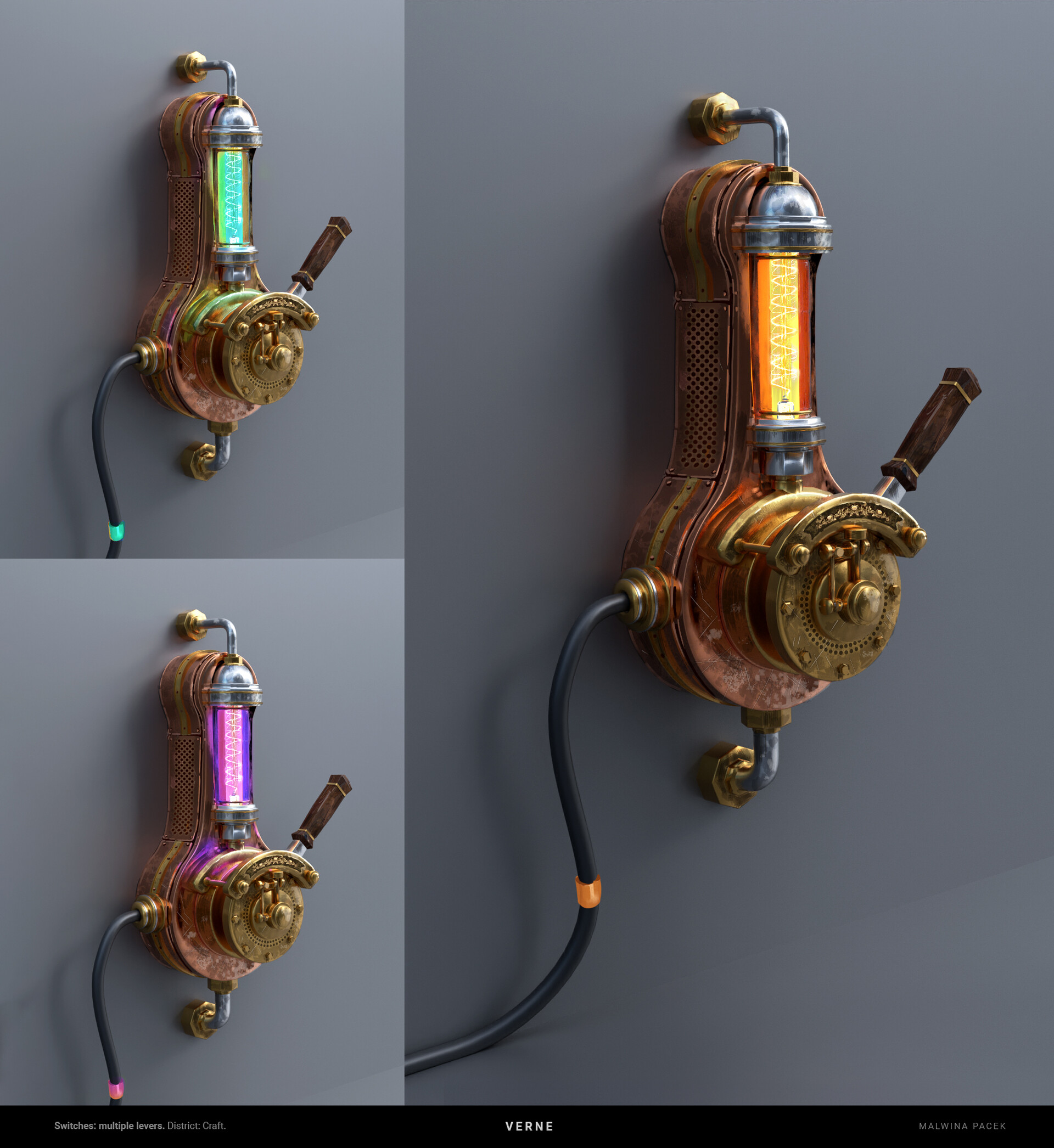 steampunk lever