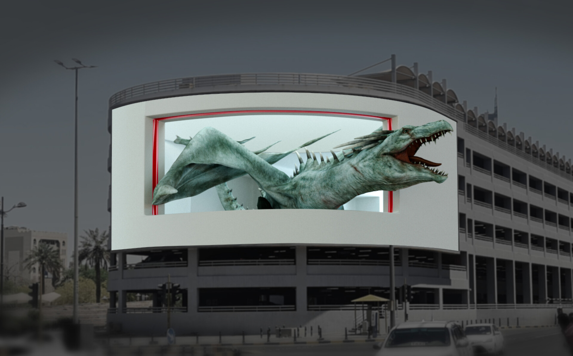 ArtStation - Anamorphic, Outdoor Naked Eye 3D Video LED Screen Display