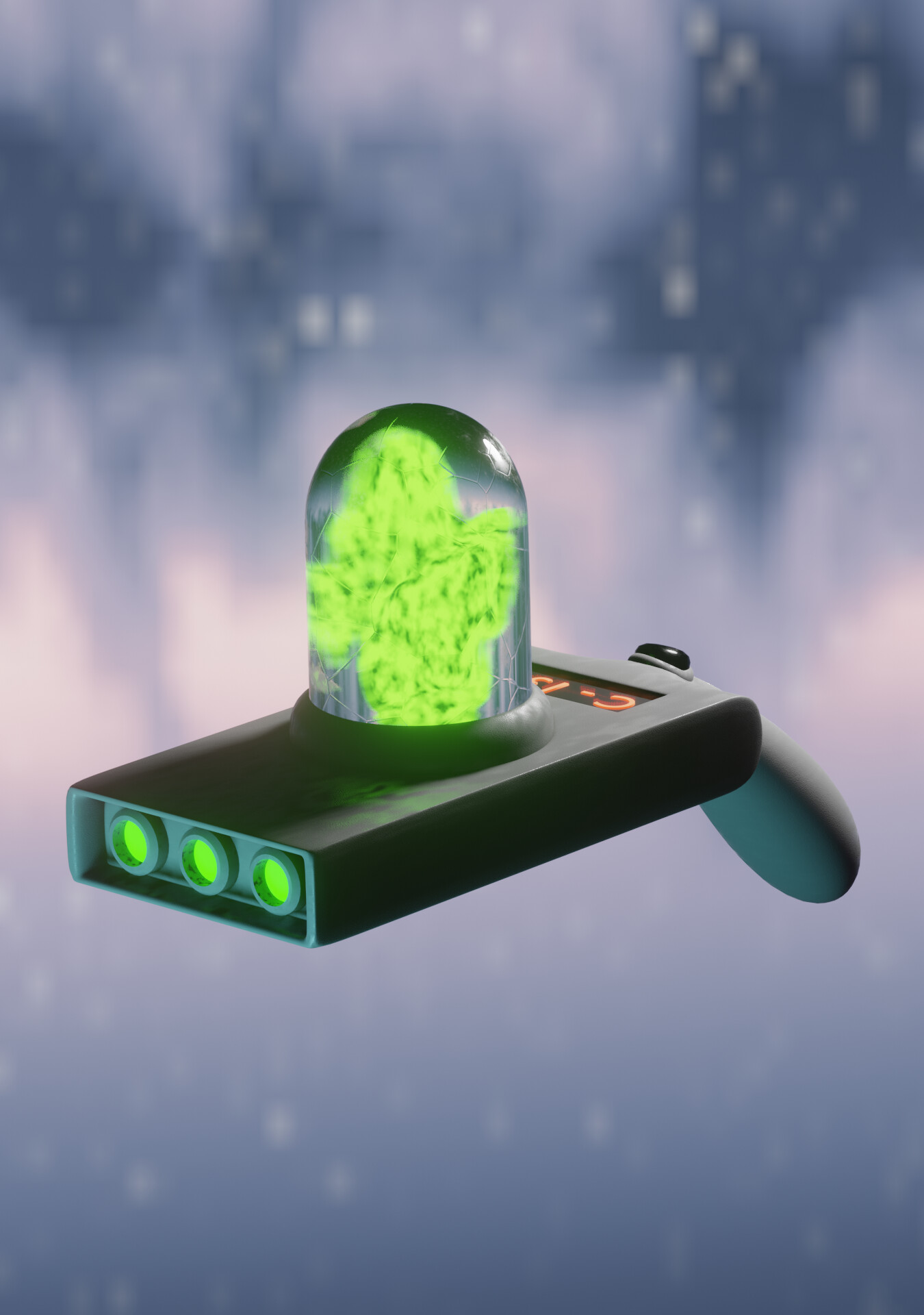 ArtStation - The gun from Rick and Morty