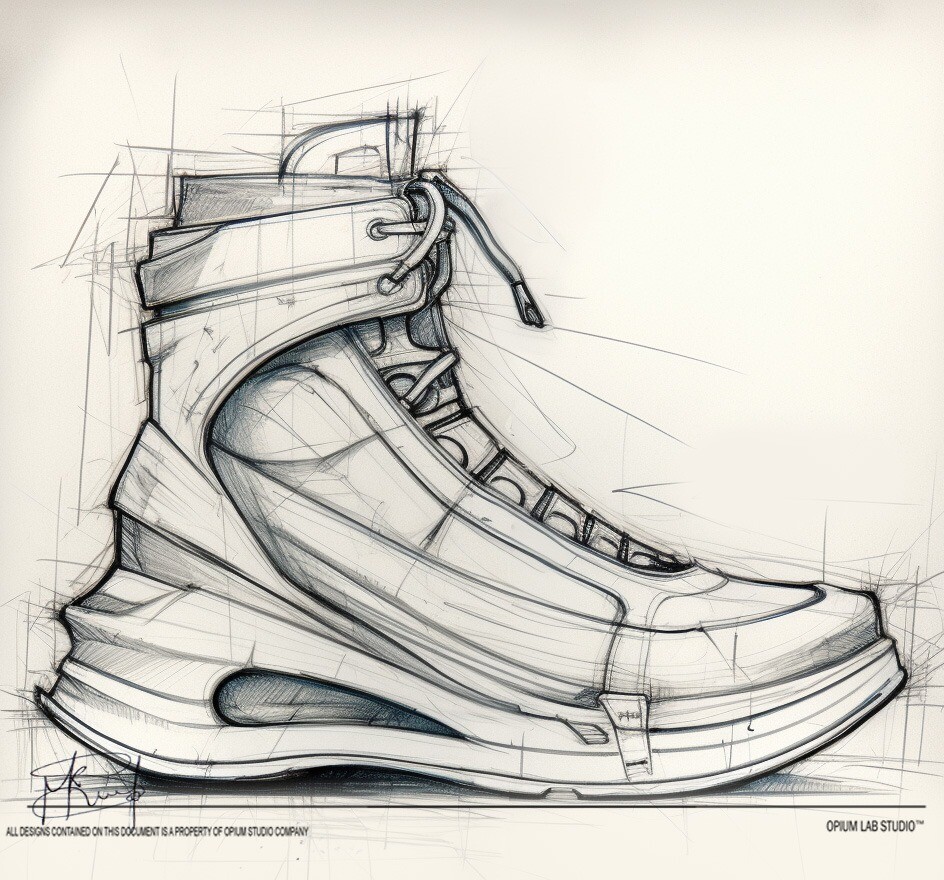 ArtStation - 2D Footwear Development Sketch