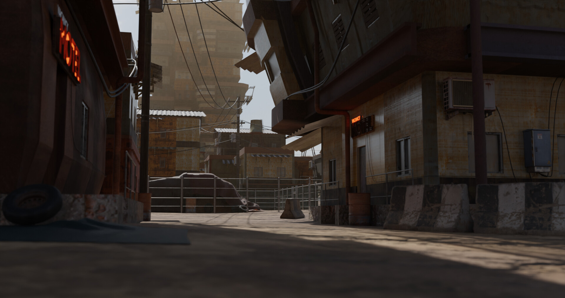 ArtStation - Scrap Punk Alley Environment Concept