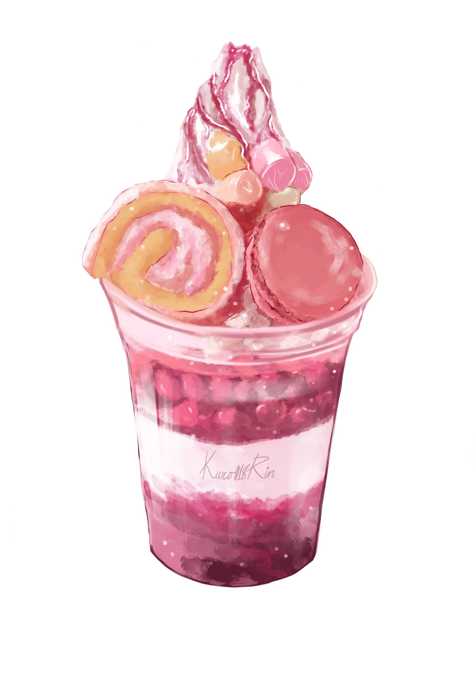 ArtStation - Berry Berry Parfait