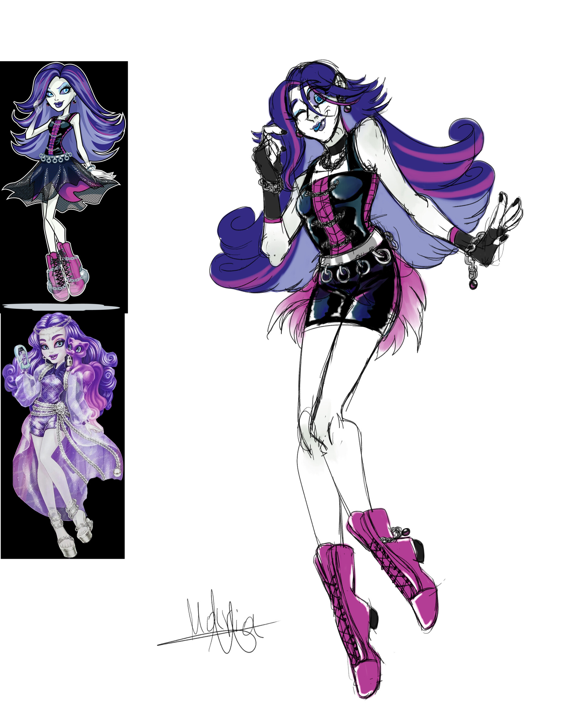 ArtStation - Monster High-AU character designs 2