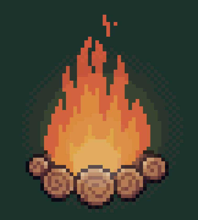 ArtStation - pixel fire animation