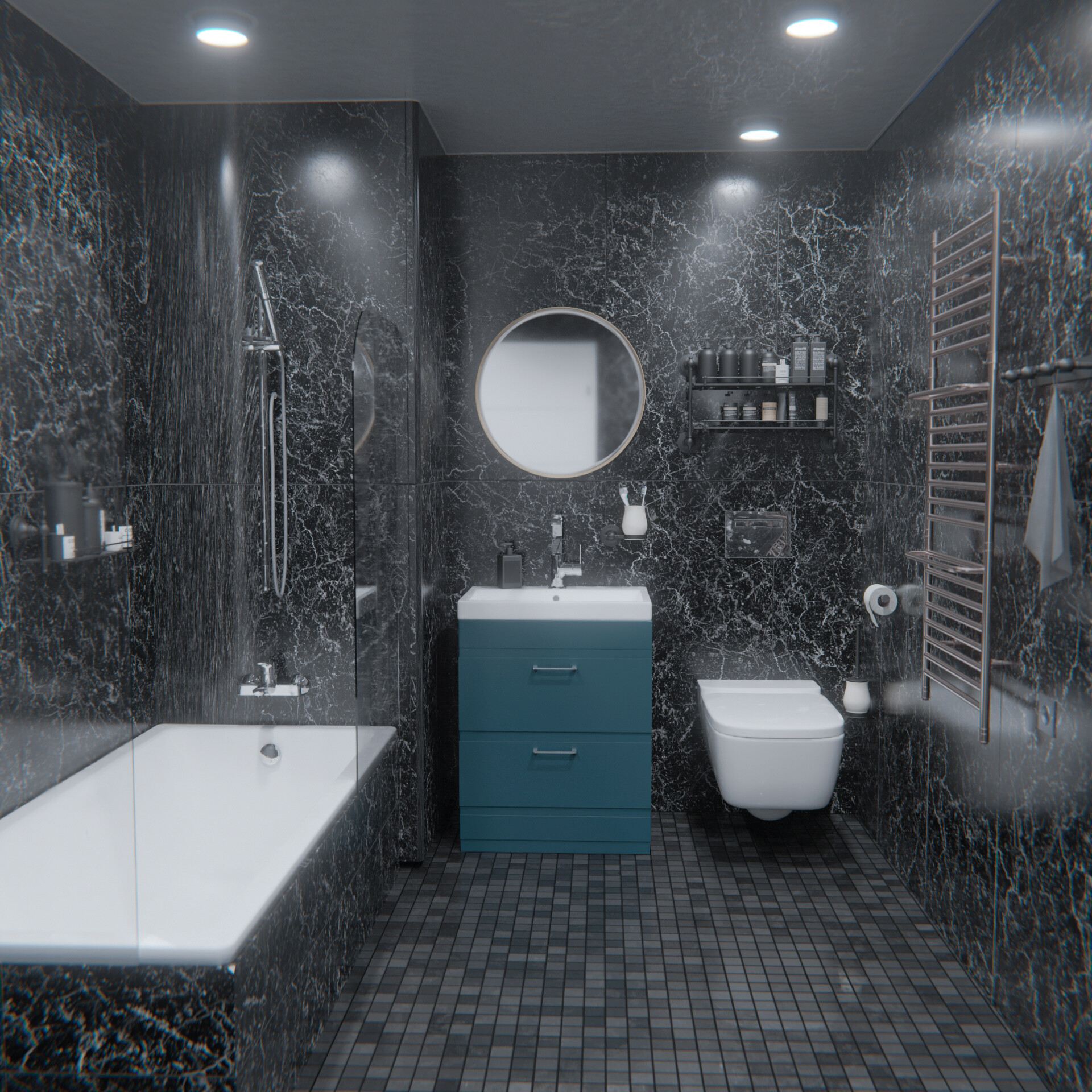 ArtStation - Bathroom Interior Visualization