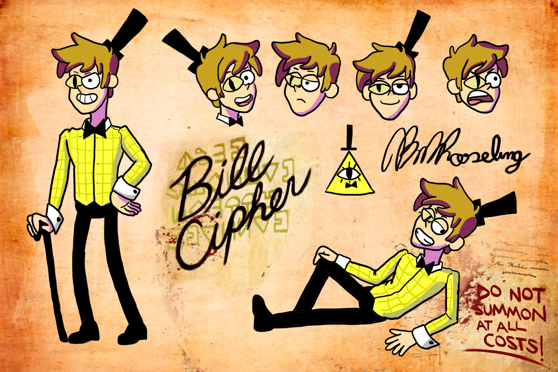 ArtStation - Human Bill Cipher