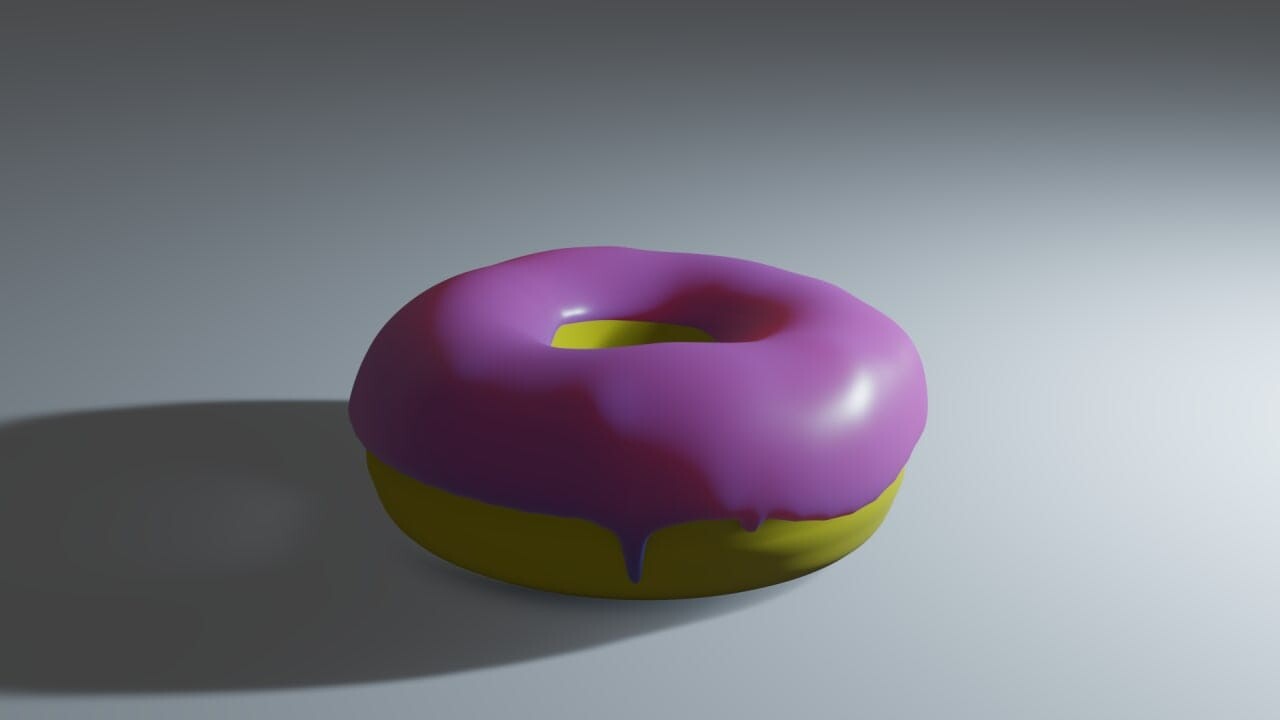 ArtStation - Ikhode Artwork - Doughnut or Dunut 3d modeling using blender
