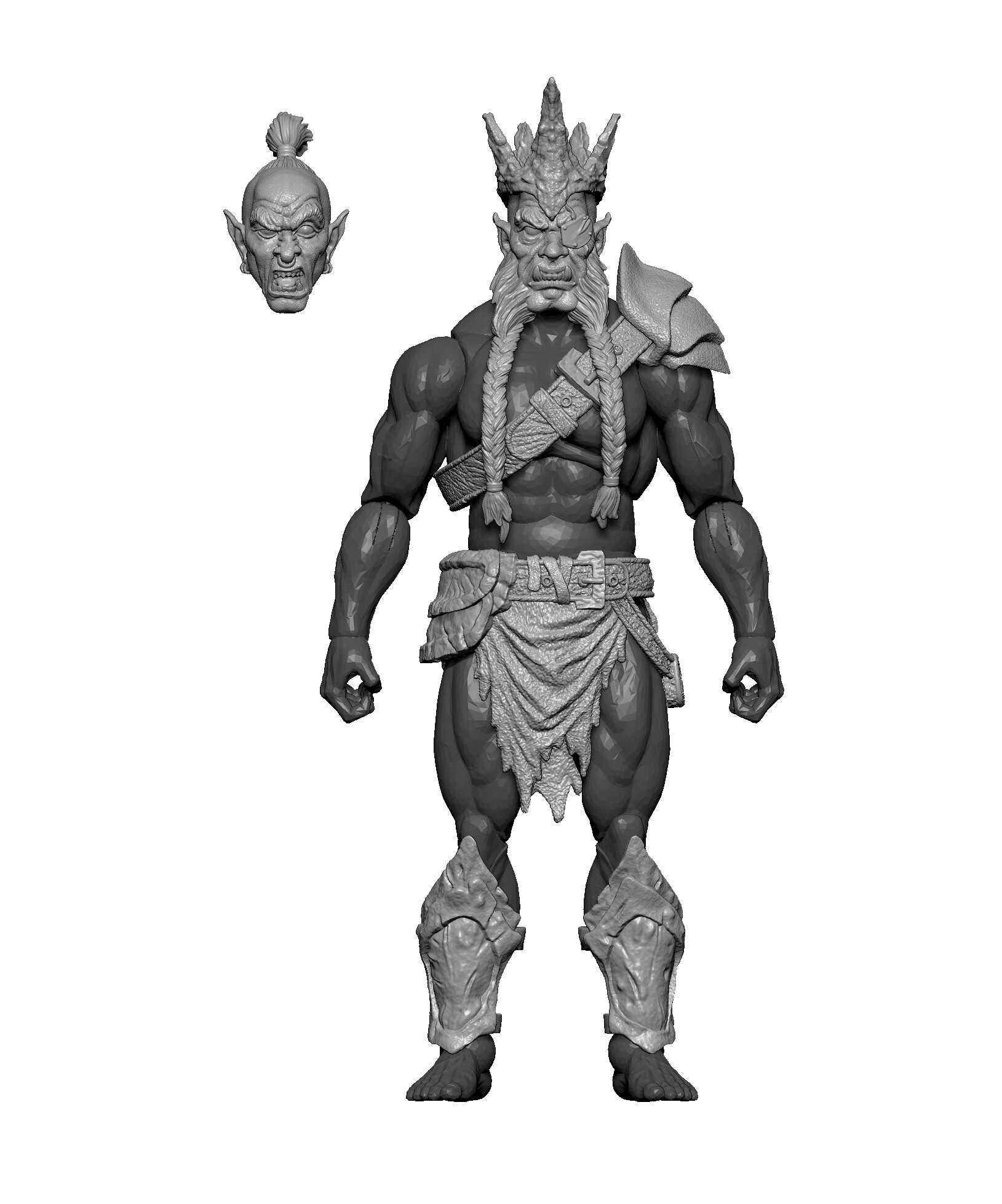 ArtStation - Bur’Zagi (Mighty Orc Sovran) Figure for Boss fight Studios ...