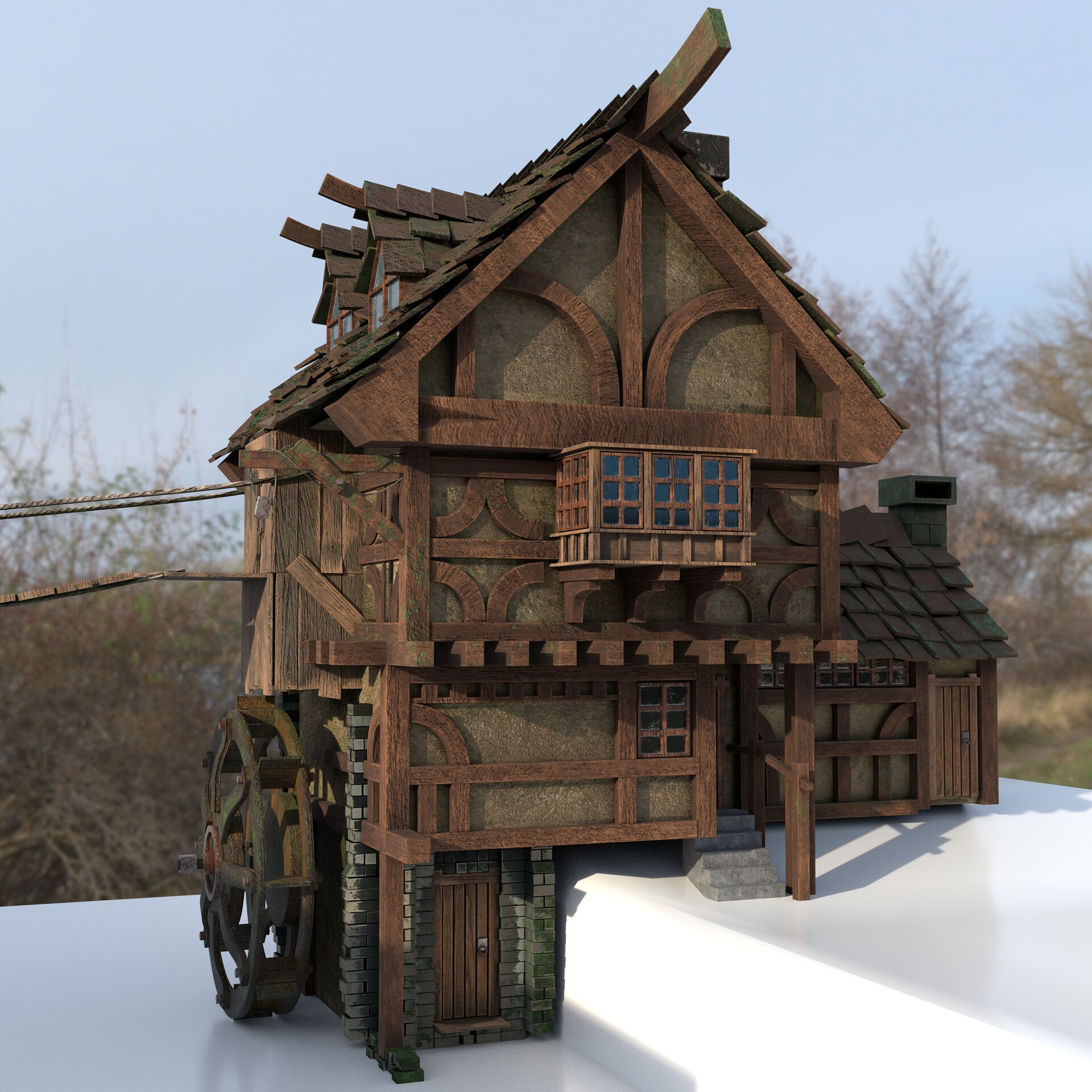 ArtStation - Water Mill