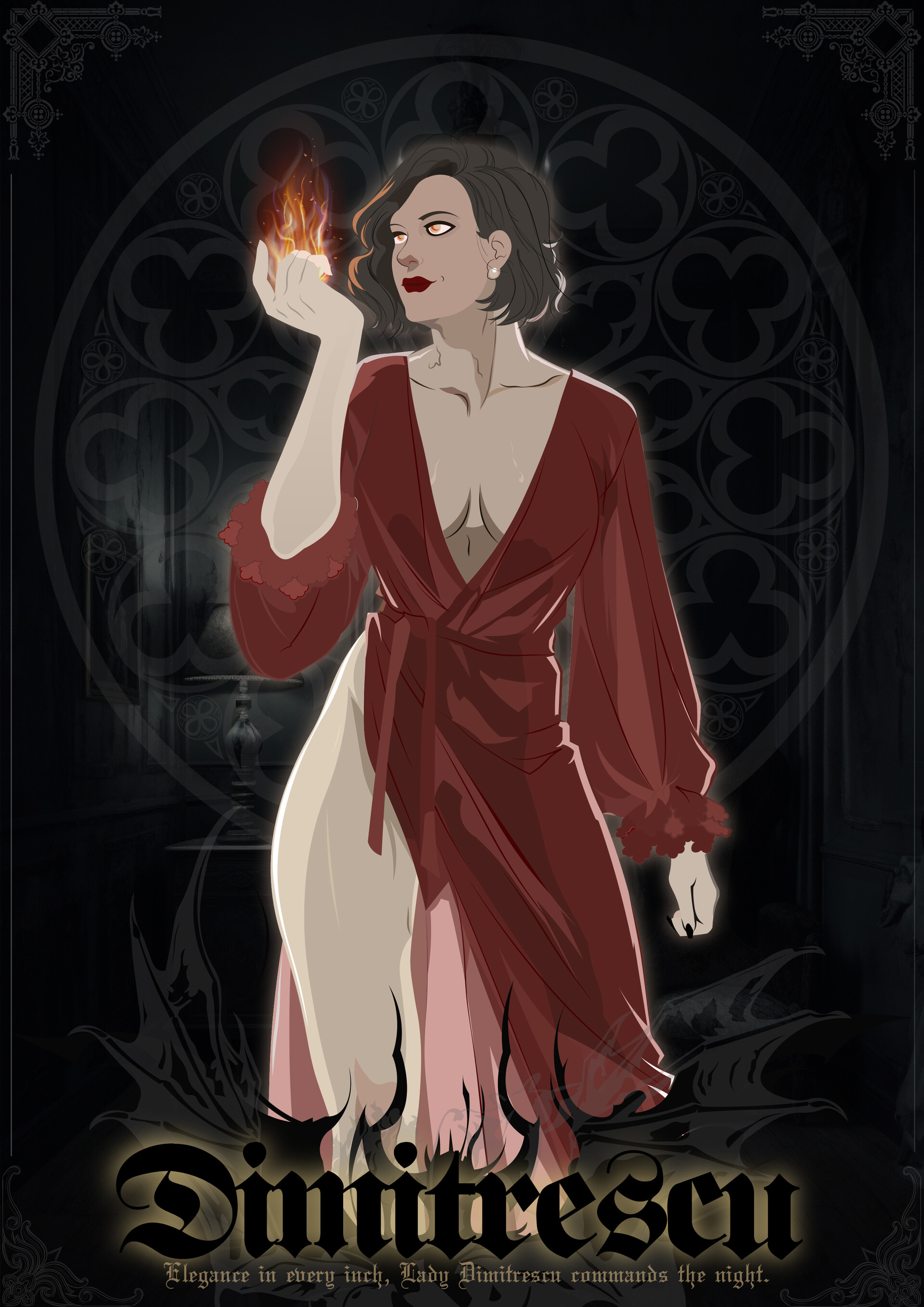 ArtStation - Lady Dimitrescu with Elegance and Power
