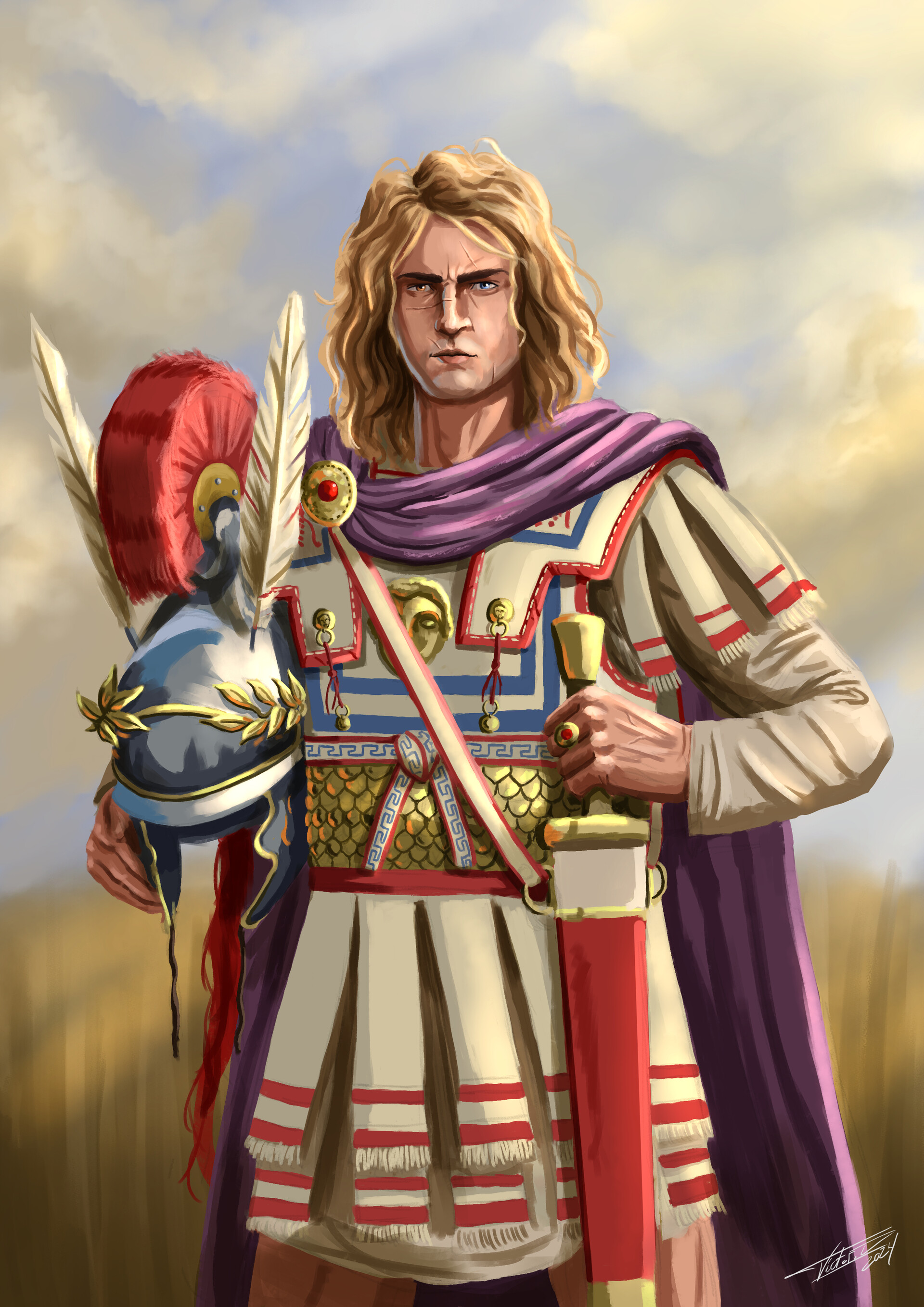 ArtStation - Alexander the Great portrait