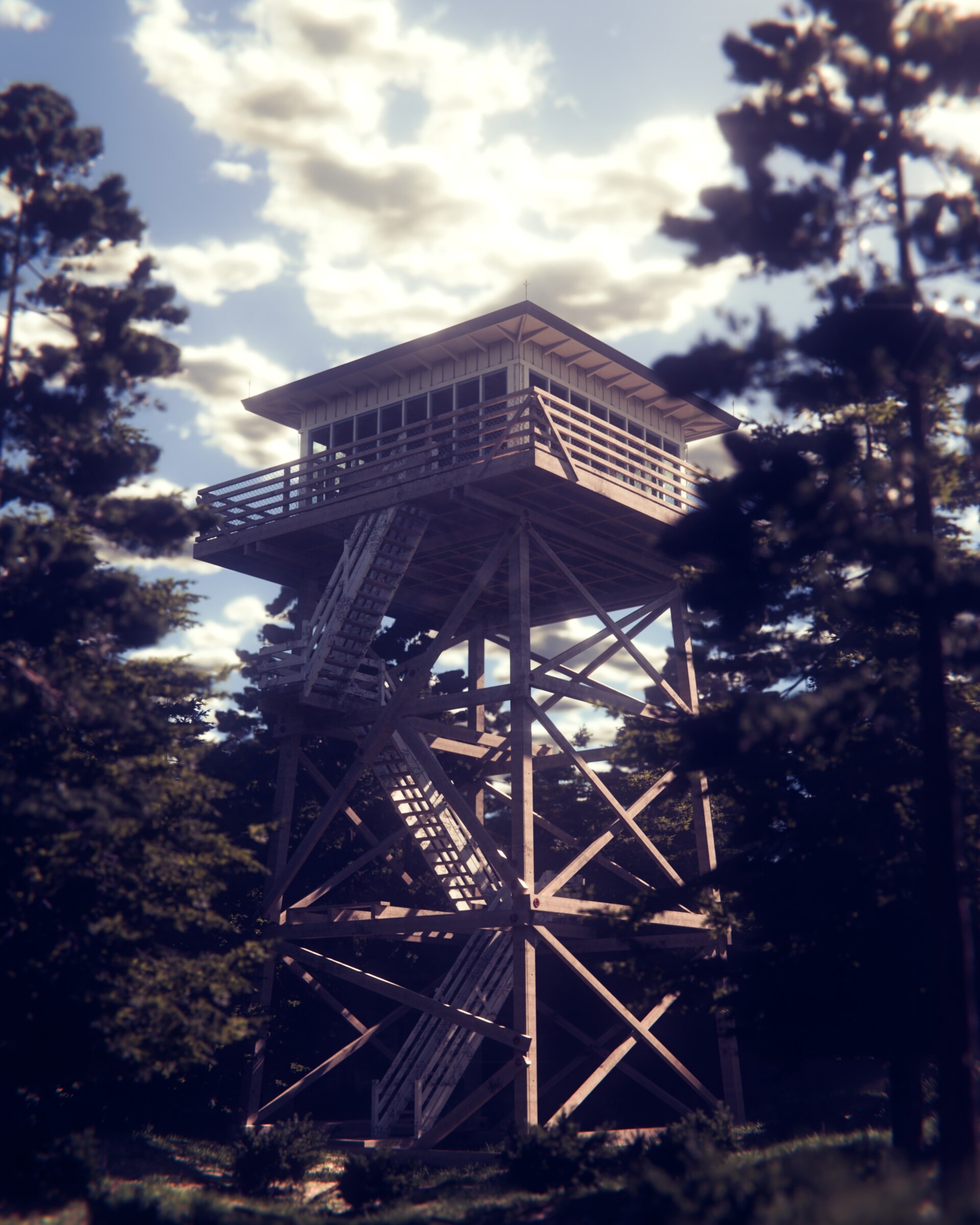 ArtStation - Old Watch Tower