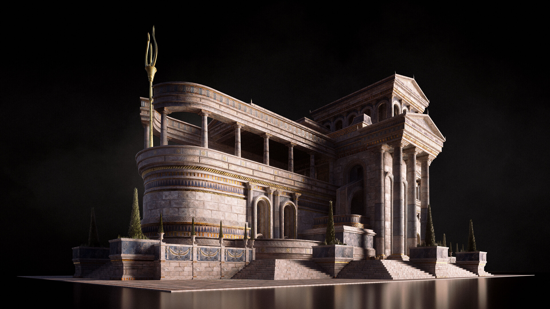 KitBash3D - "Atlantis" - 3D Models and Materials Kit