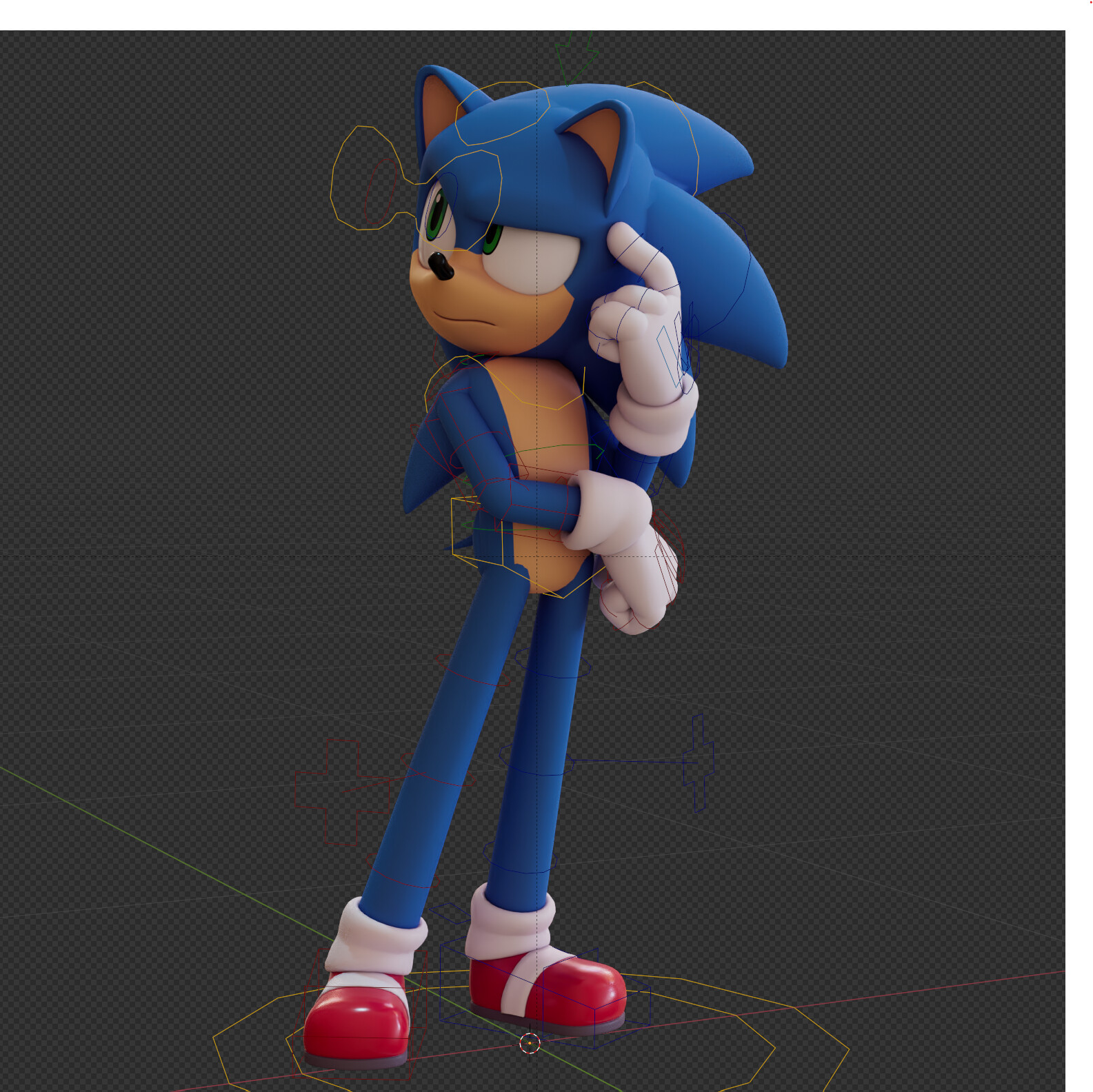 Ashley Lewis-Lopez - [Sonic] Stylized Sonic models (Block outs)
