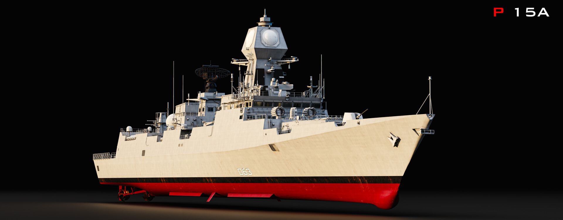 ArtStation - P15A导弹驱逐舰