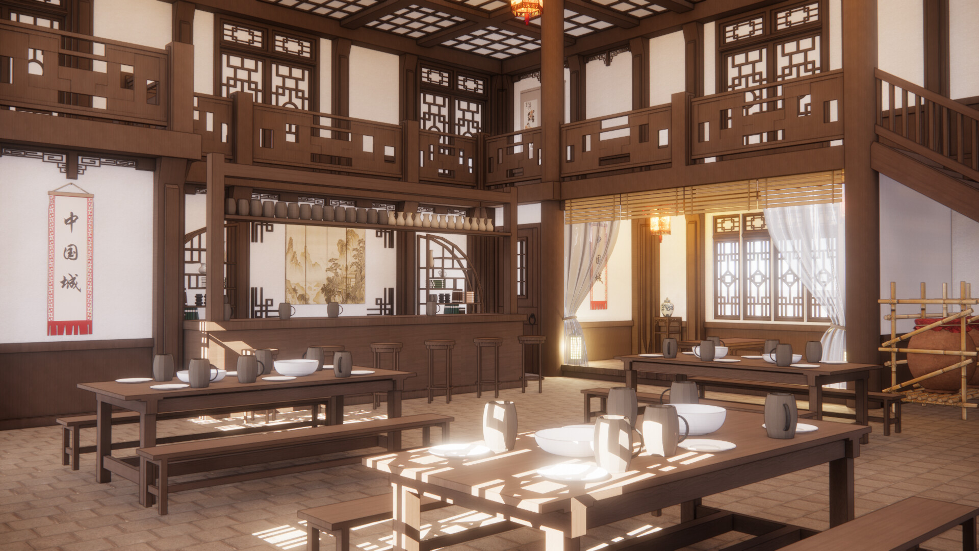 ArtStation - Chinese Style Teahouse
