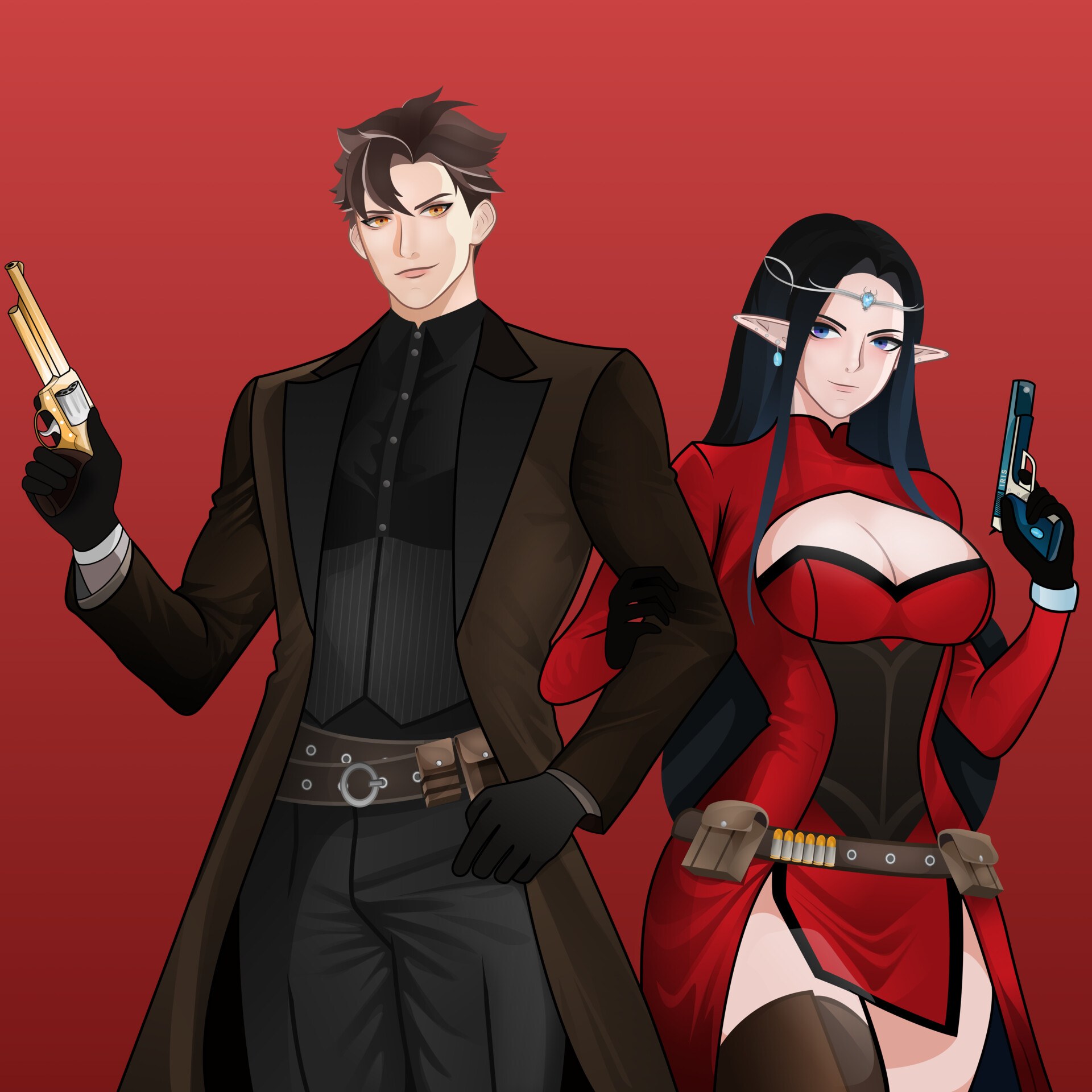 ArtStation - OC pair: Loumen and Iris