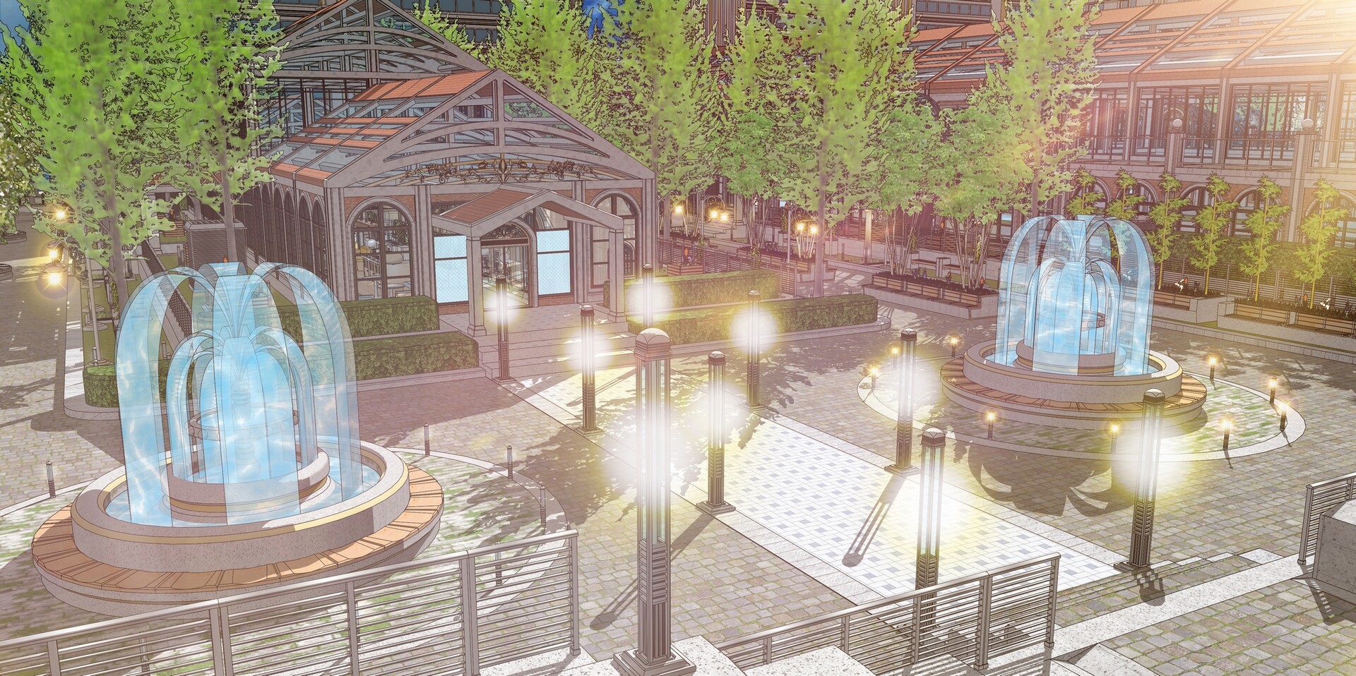 ArtStation - [Shared office in the park] Office Type-A