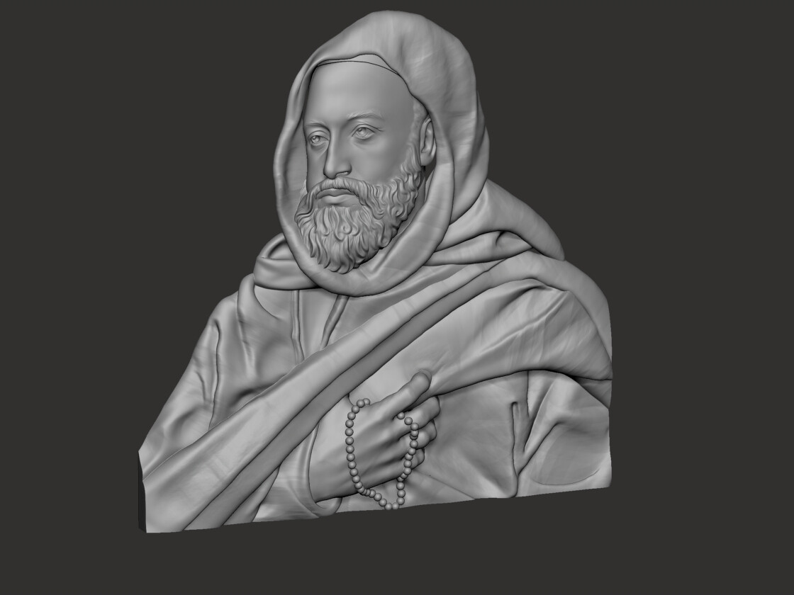 Mohamed Sorour - Bas-Relief Portrait of Emir Abdelkader