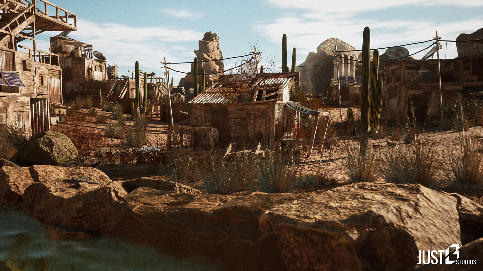 post apocalyptic desert background