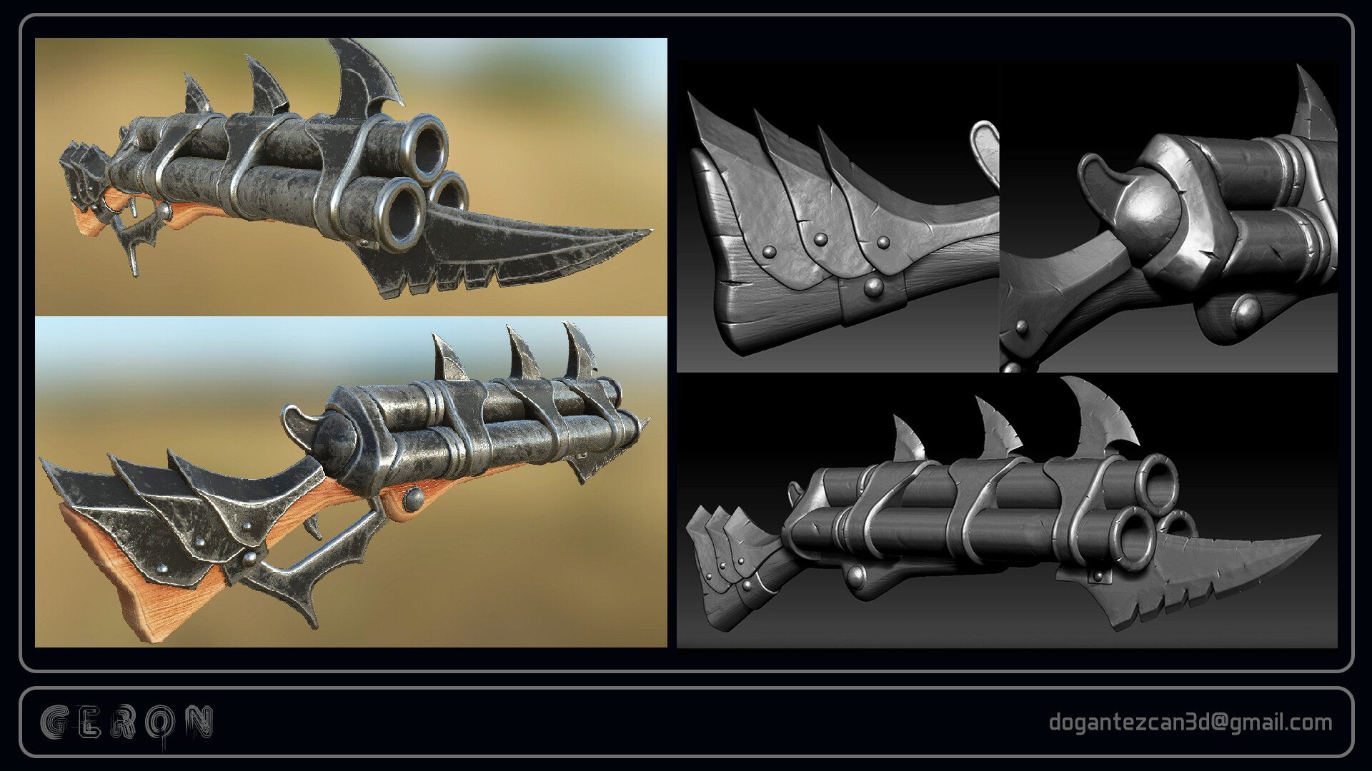ArtStation - Dwarf rifle