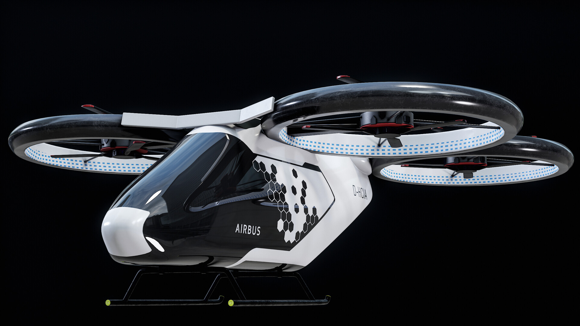 ArtStation - Flying Taxi Airbus 3D model