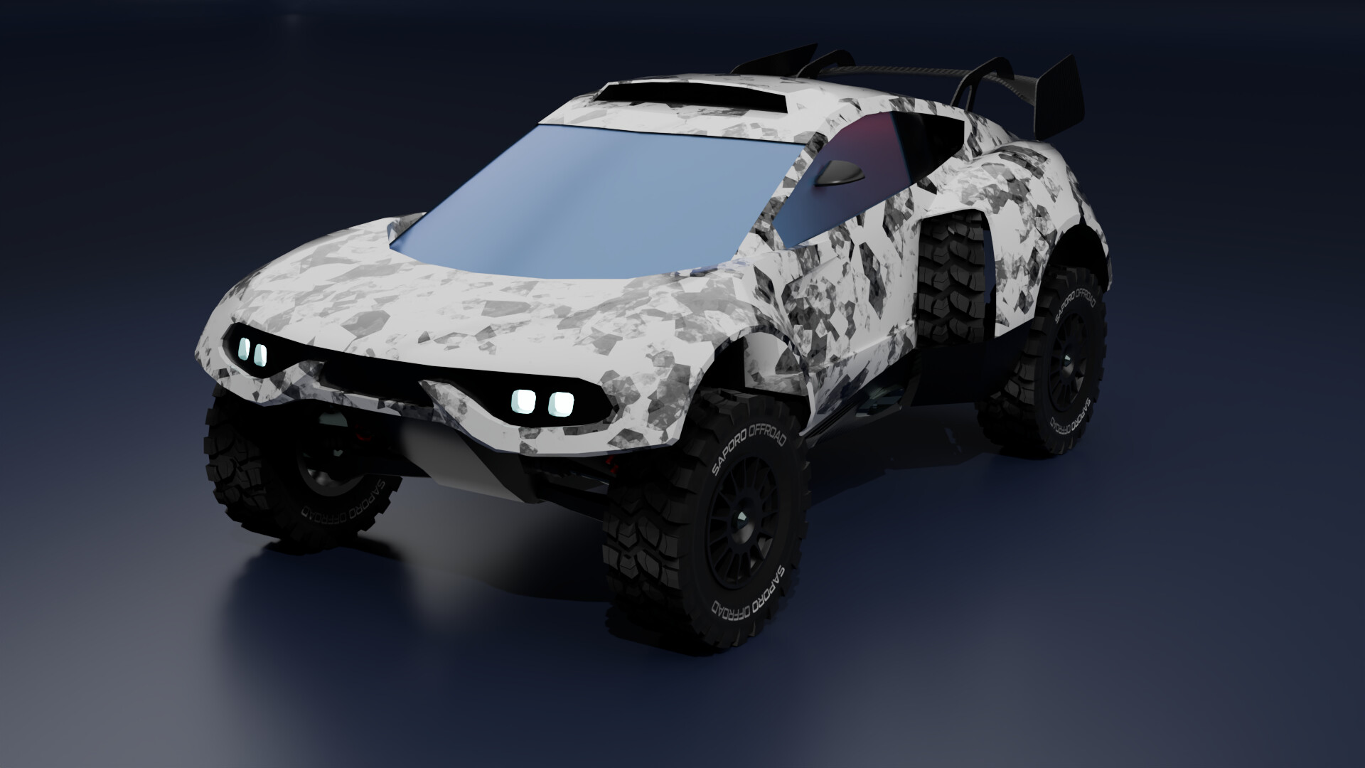 ArtStation - Prodrive BRX Hunter T1 Lowpoly
