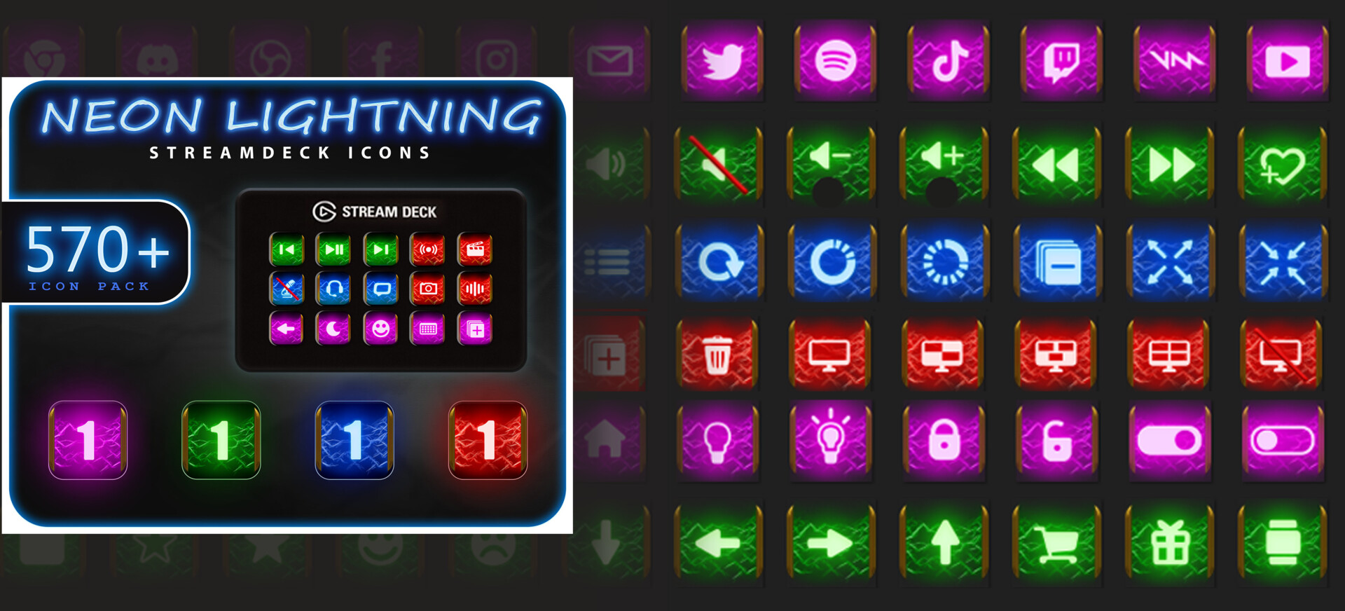 Meilov - Streamdeck Icon sets [Static]