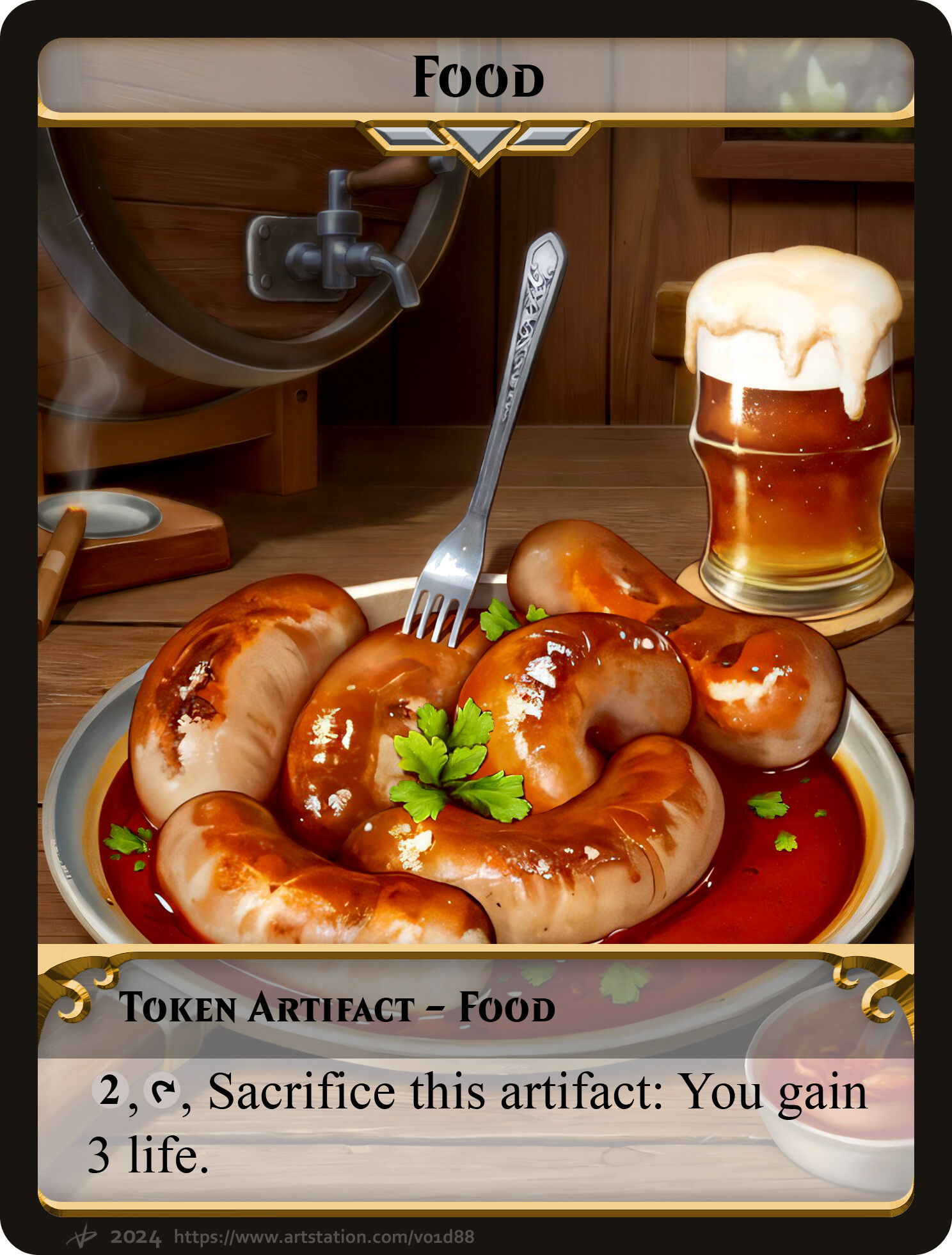 ArtStation - MTG token: Food