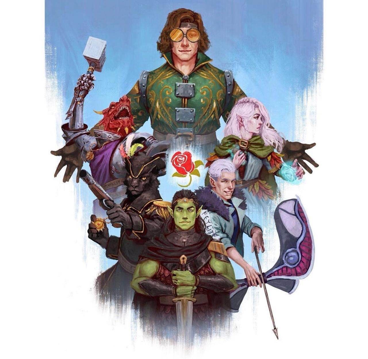 ArtStation - Dnd Party Art