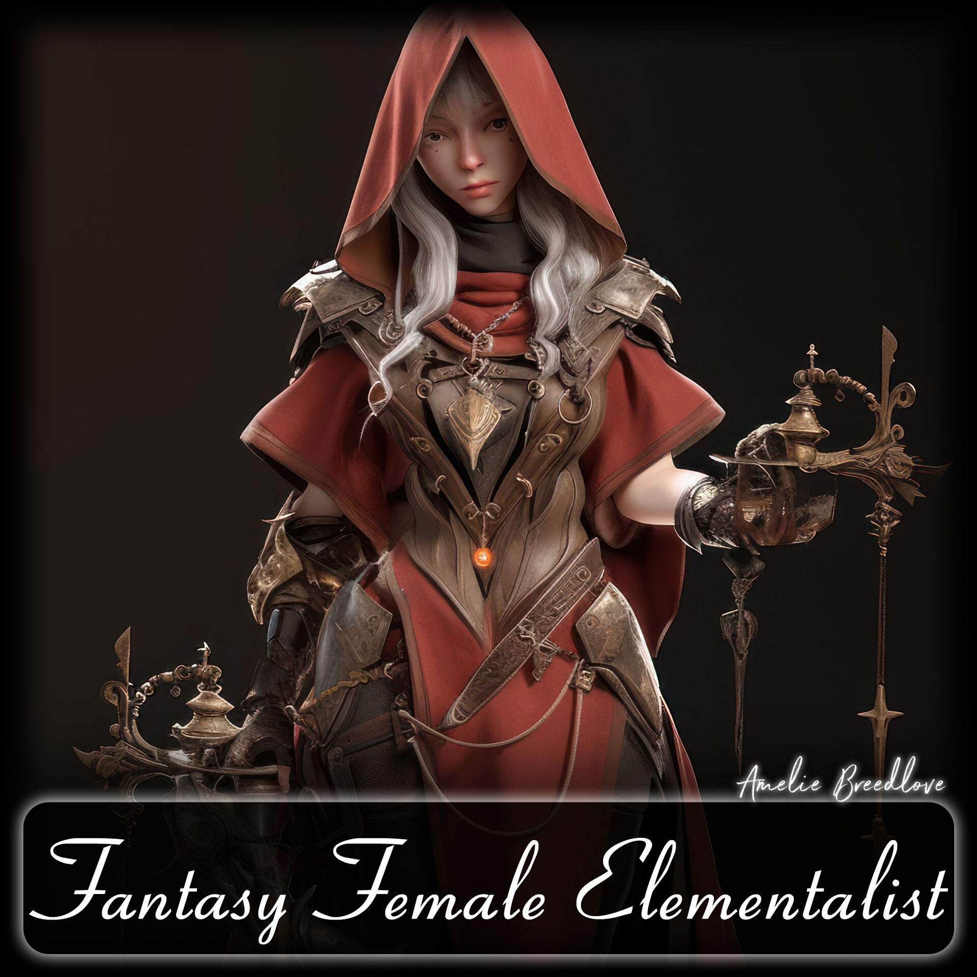 ArtStation - 200 Fantasy Female Elementalist Reference Pack | 4K | v.146
