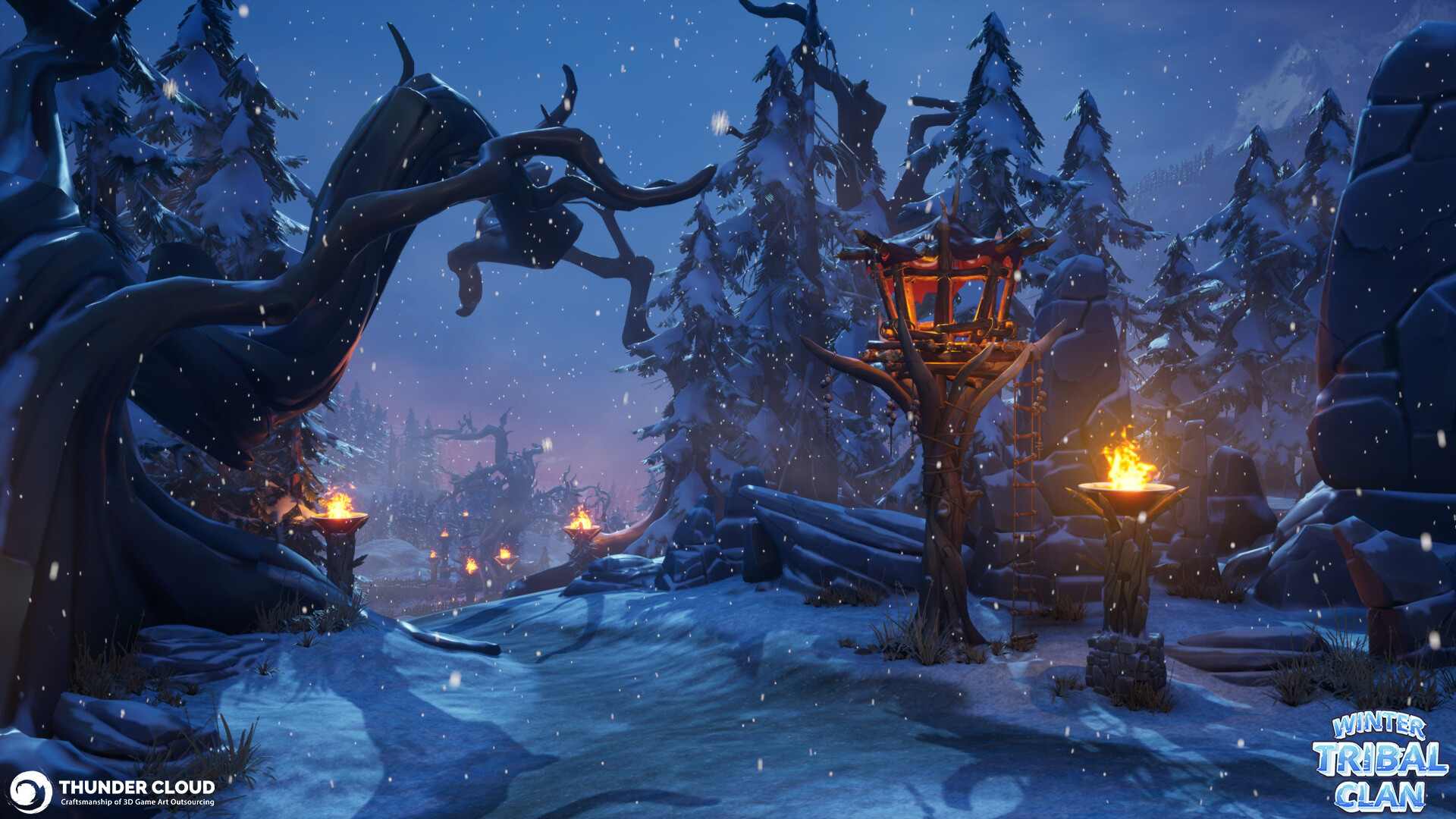Thunder Cloud Studio - Full ENV - Winter Tribal Clan (Stylized PBR 3D ...