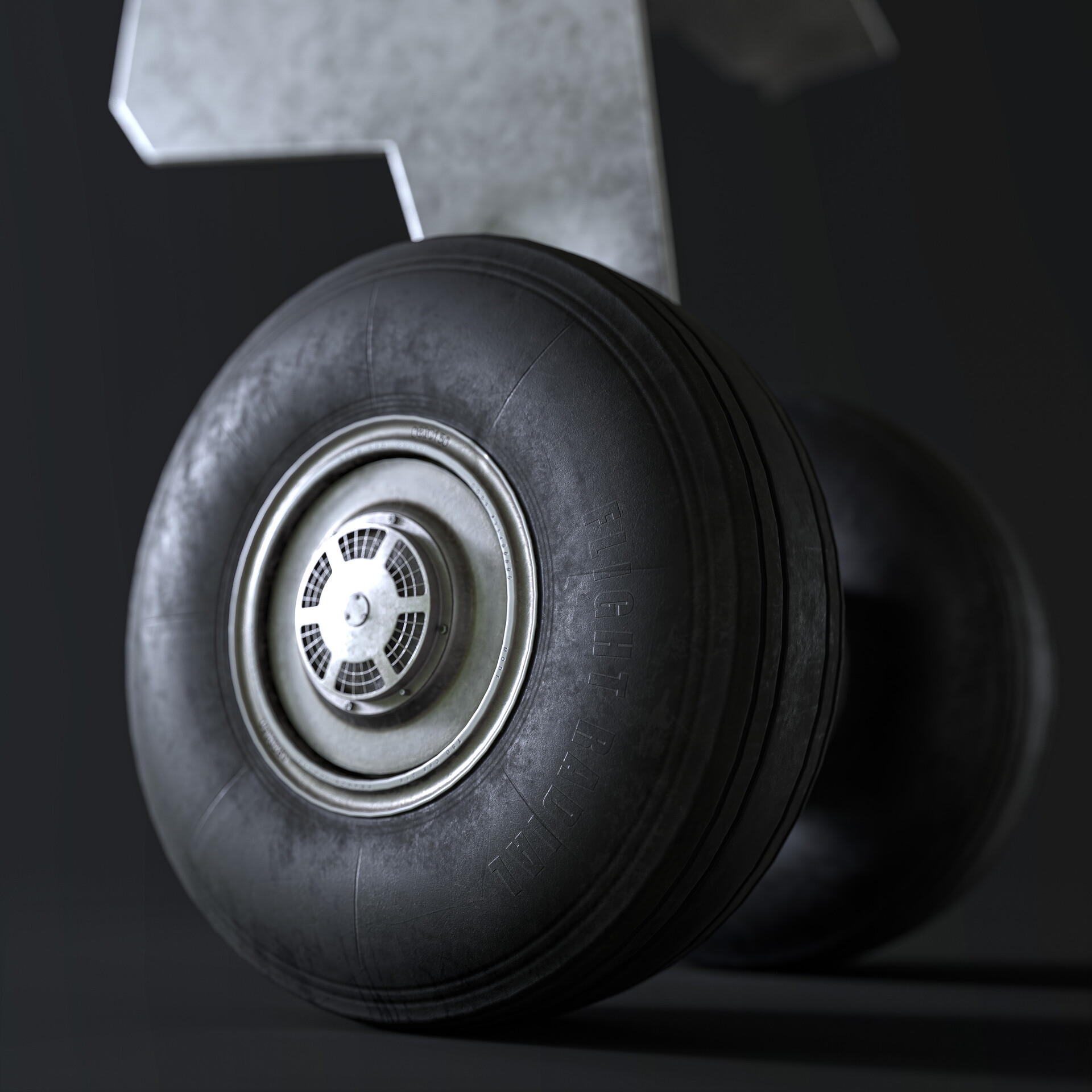 ArtStation - Airplane Wheel