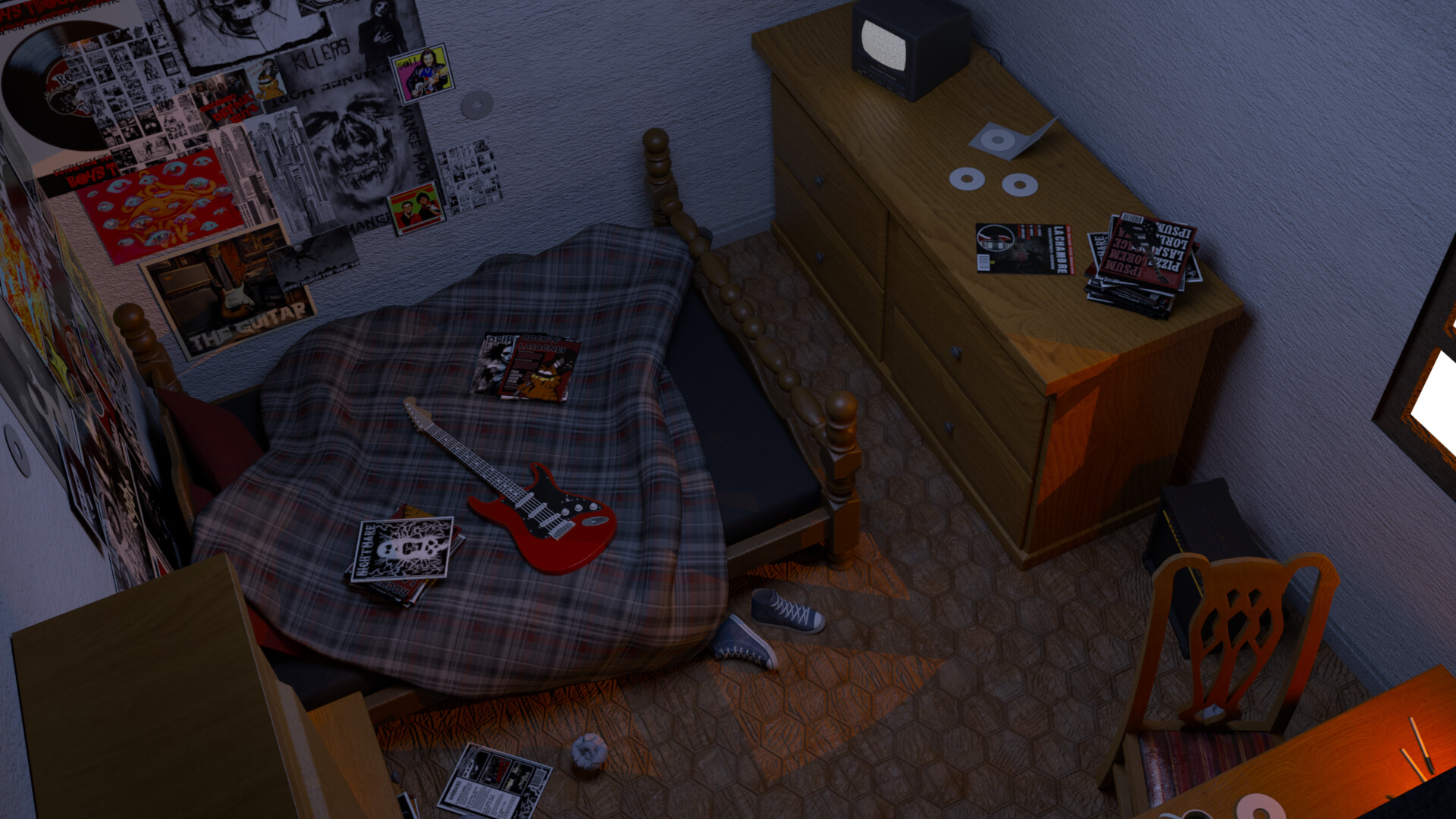 ArtStation - [3D - Student Work] Rocker's room
